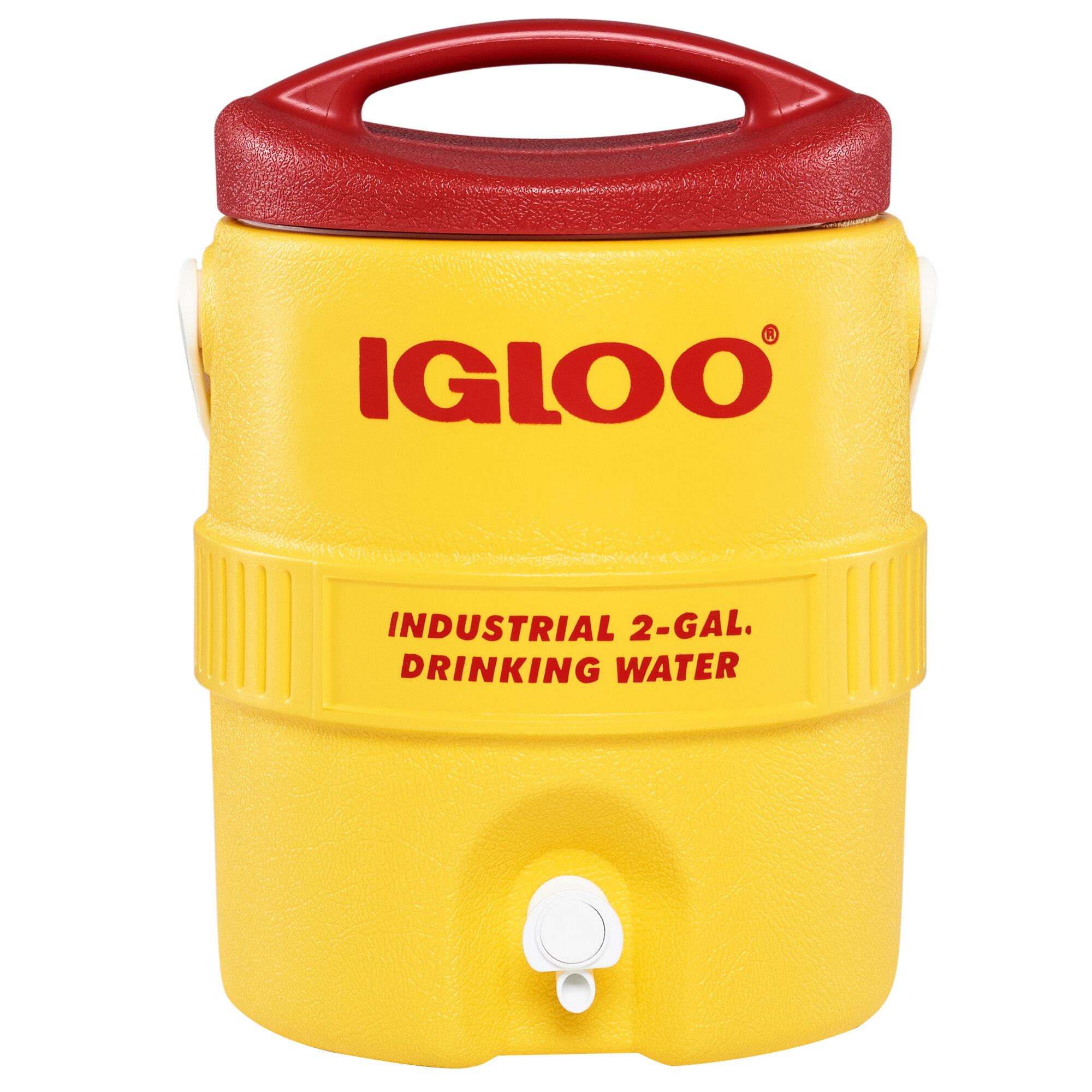 Igloo 421 2 Gallon Yellow Insulated Beverage Dispenser / Portable Water ...