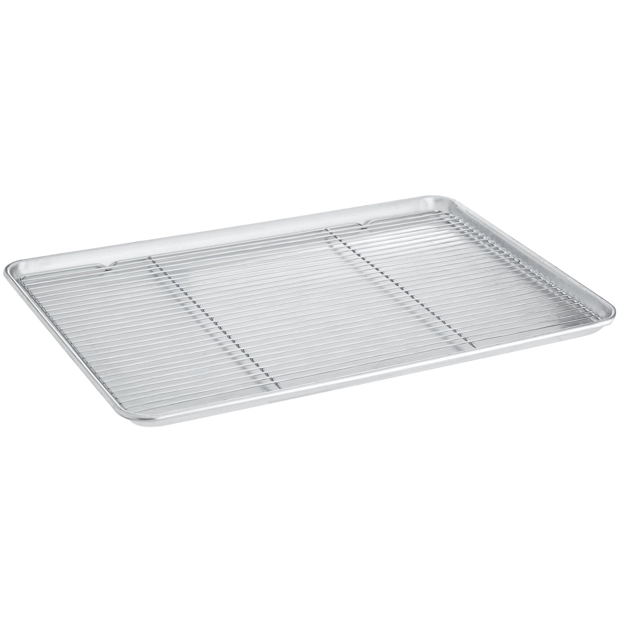 Choice 16 7/16" x 24 1/2" Chrome Plated Footed Wire Icing Rack ...