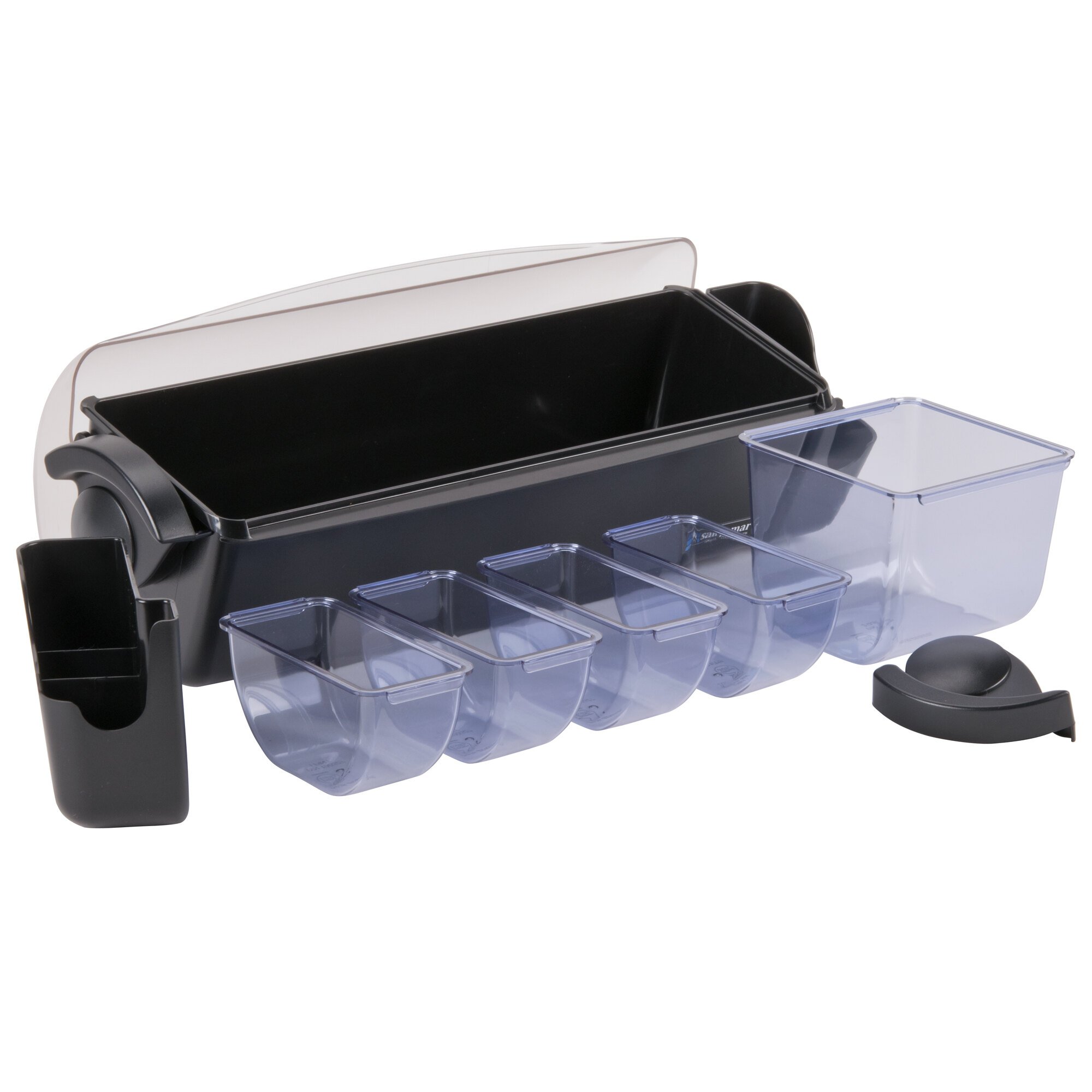 San Jamar The Dome 6-Compartment Condiment Bar