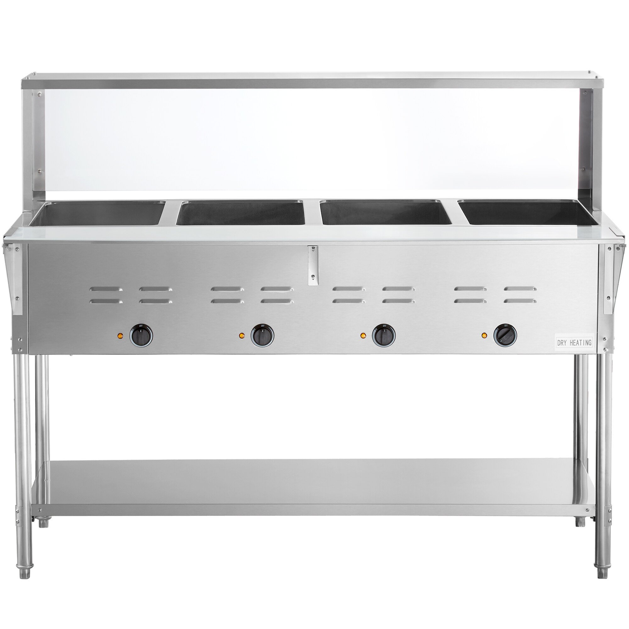 Avantco STE-4SGA Four Pan Open Well Electric Steam Table with ...