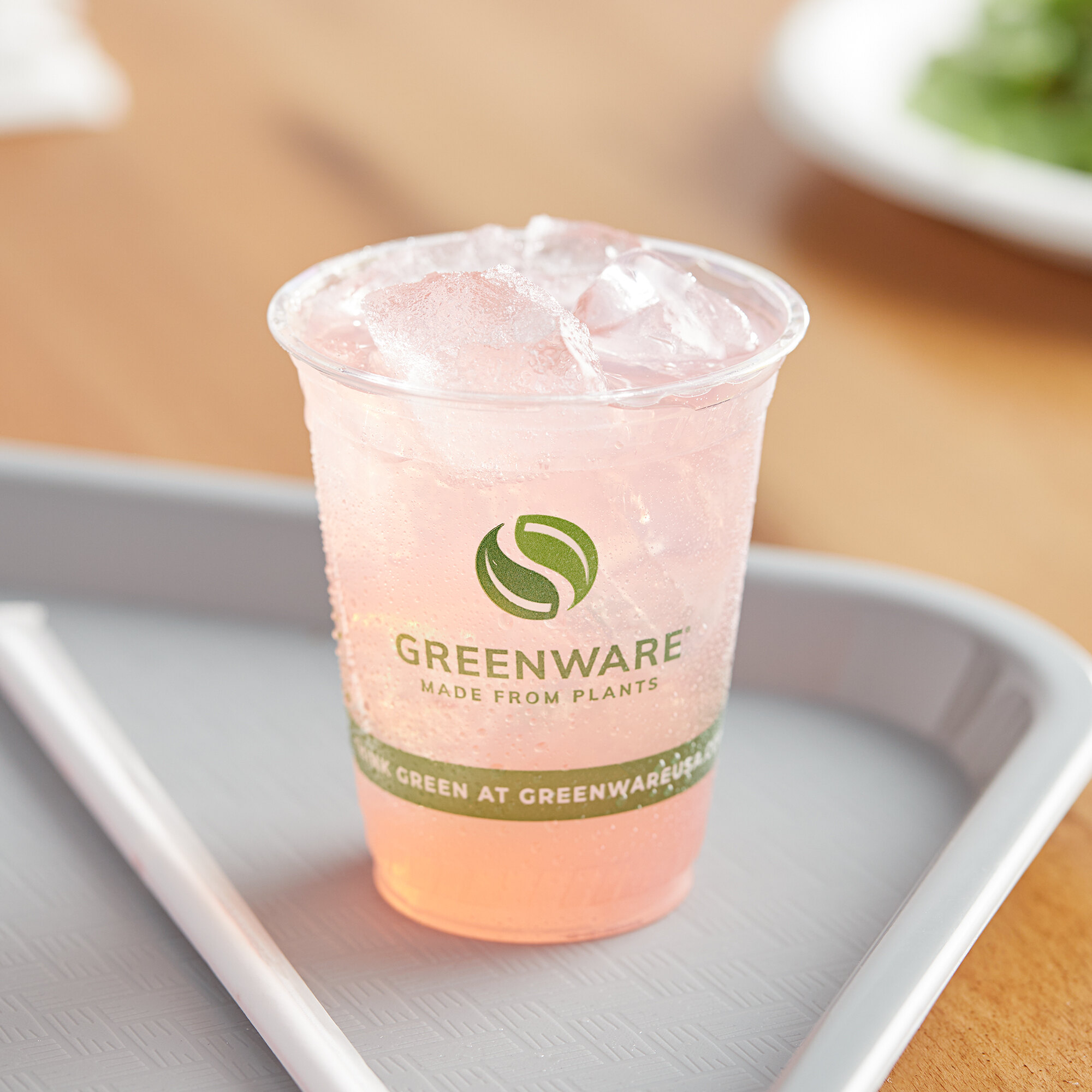 Fabri-Kal GC7 Greenware 7 oz. Compostable Printed Plastic Cold Cup ...