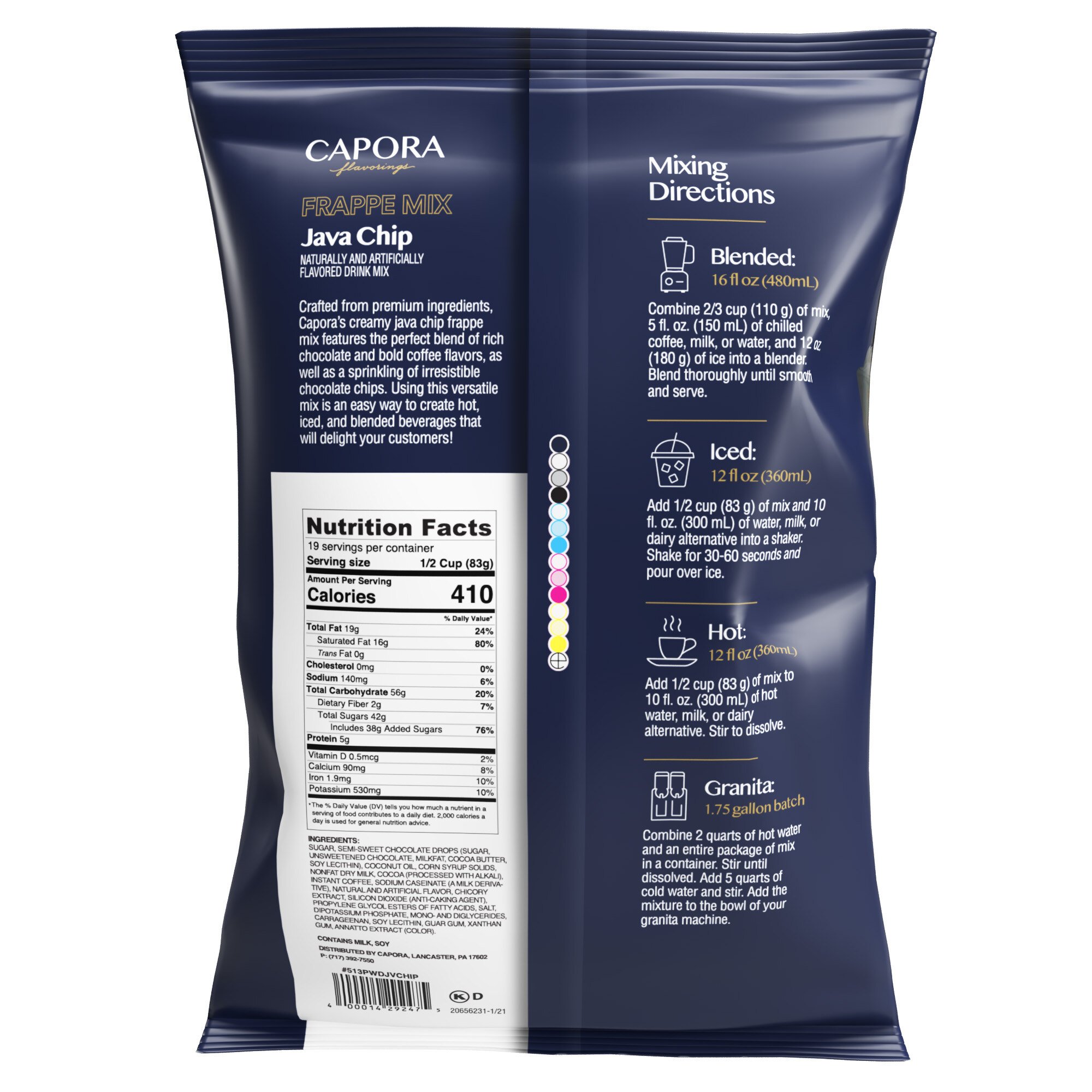 Capora 3.5 lb. Java Chip Frappe Mix