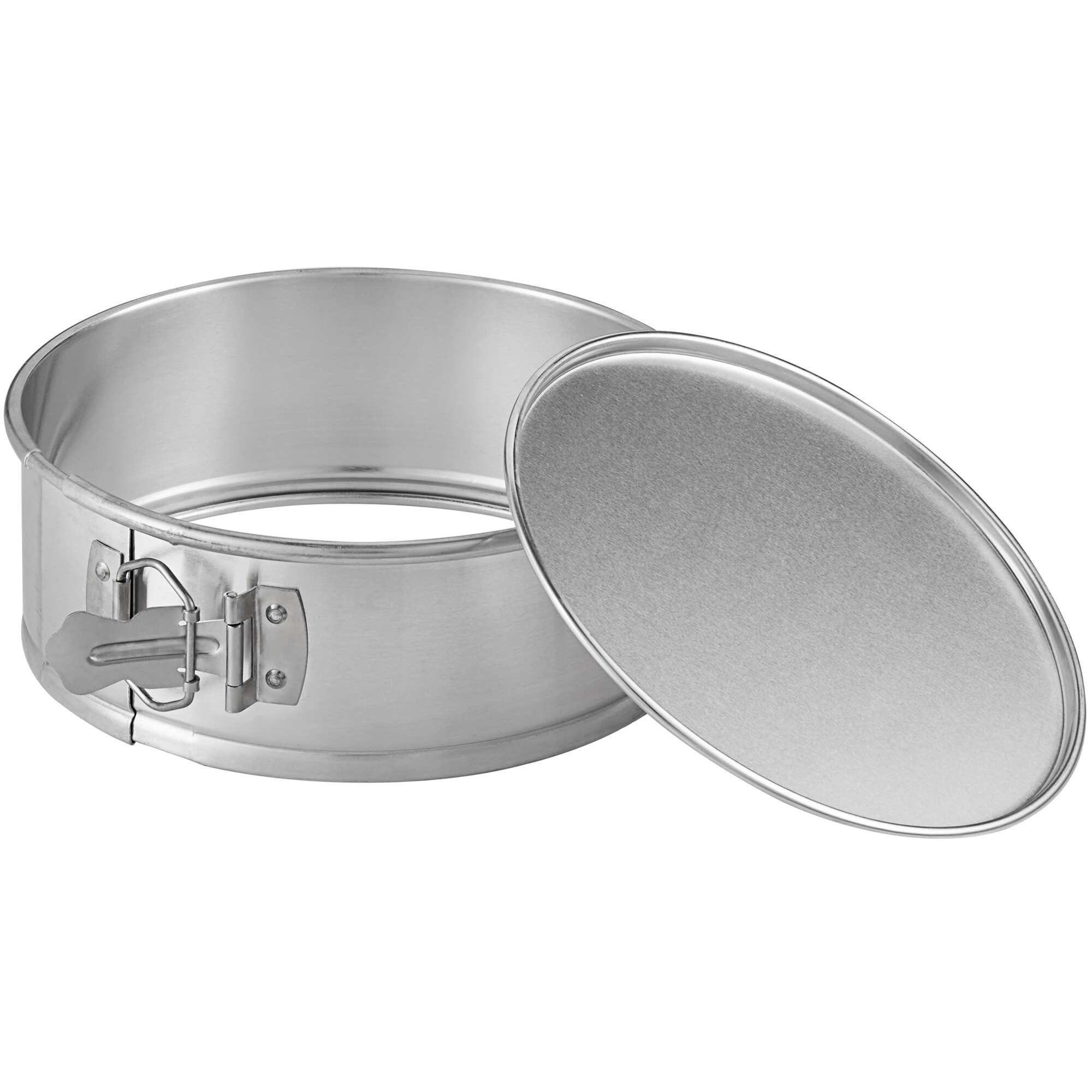 Choice 8" x 3" Natural Finish Aluminum Springform Cake Pan