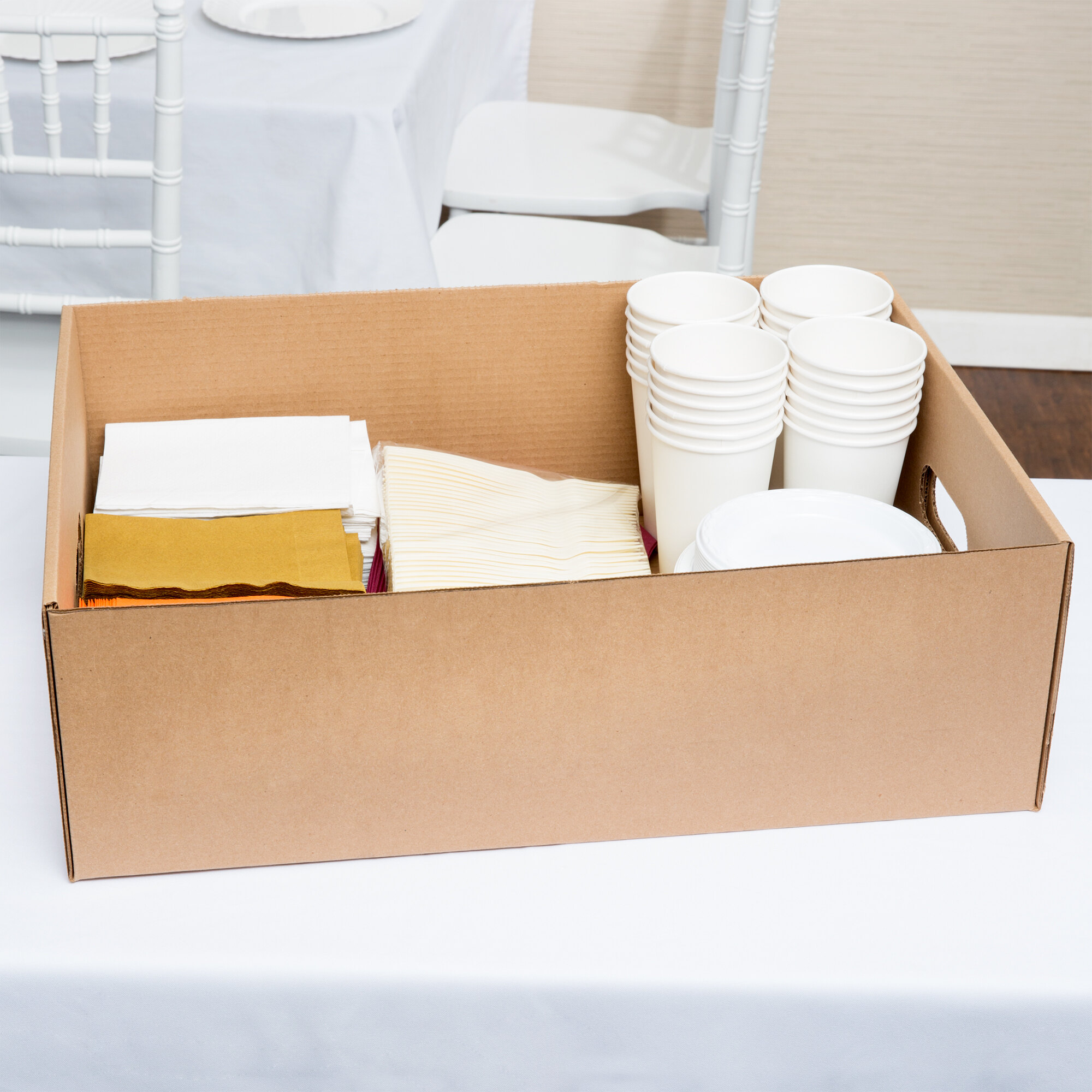 Catering Boxes Corrugated Cardboard Trays 25case