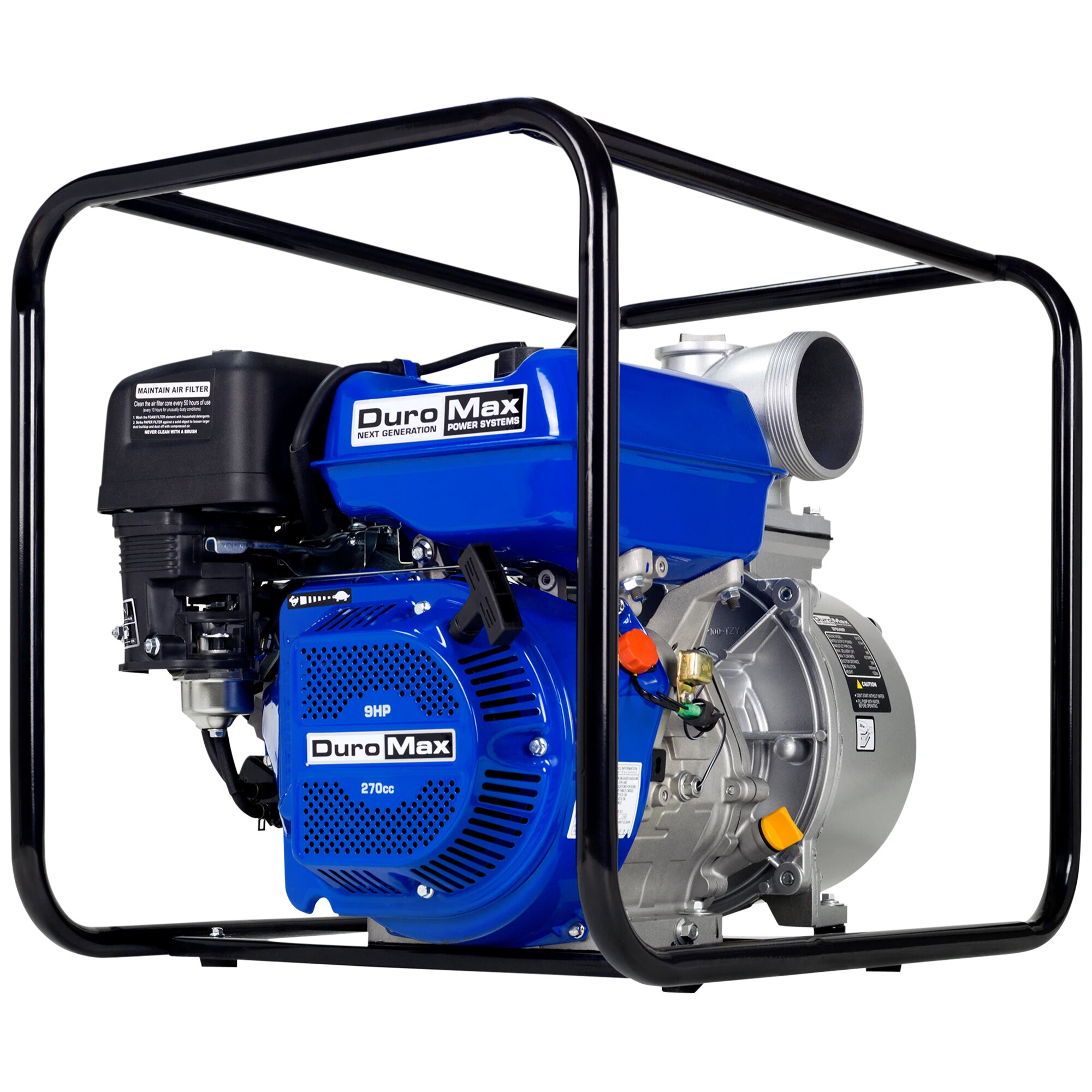 DuroMax XP904WP Portable 270 CC 4" Gasoline Engine Water Pump Kit - 427 ...