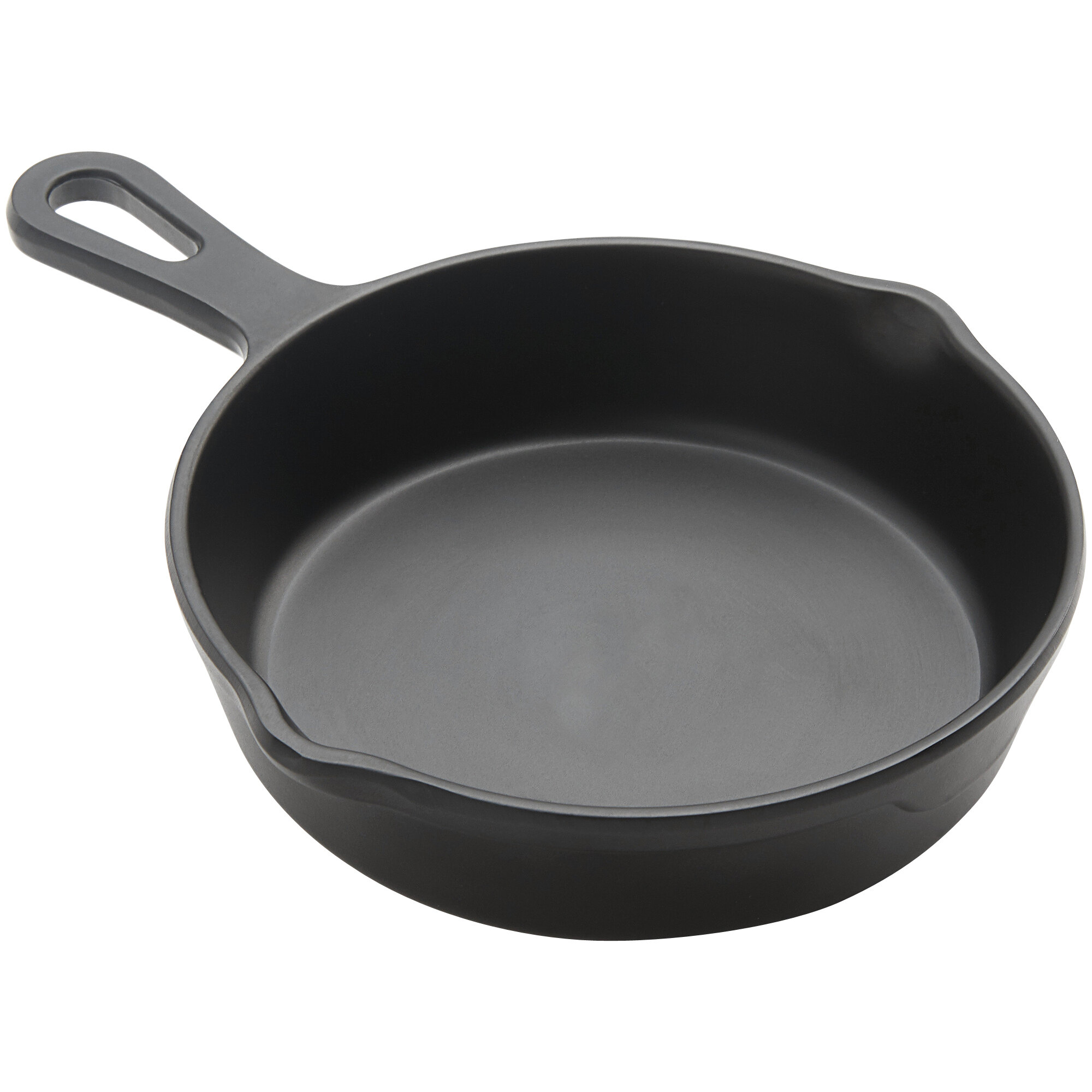 American Metalcraft MFP41 7 oz. Black Round Faux Cast Iron Melamine Fry ...