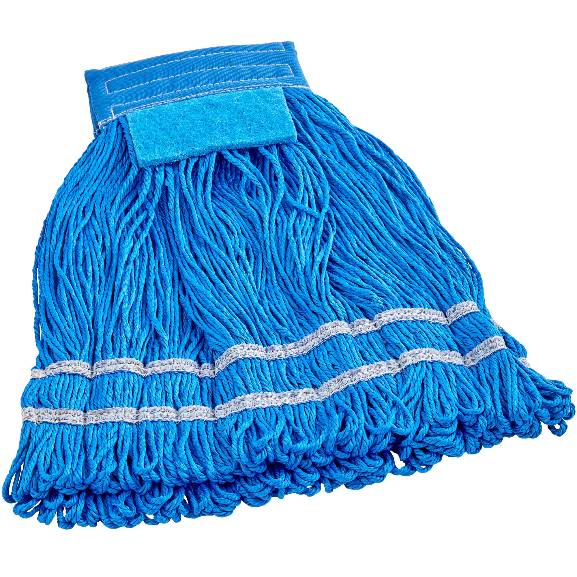 Lavex Janitorial 22 oz. Microfiber String Mop with 5" Blue Band