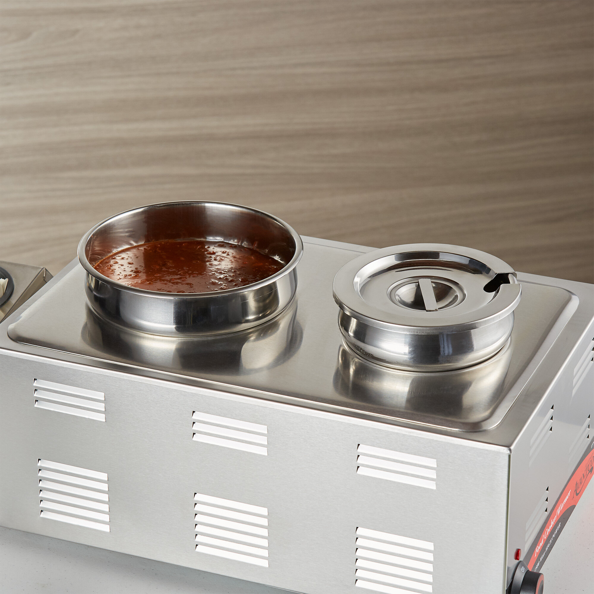 Avantco 2 Hole Steam Table Adapter Plate with 6 3/8" and 8 3/8" Holes ...