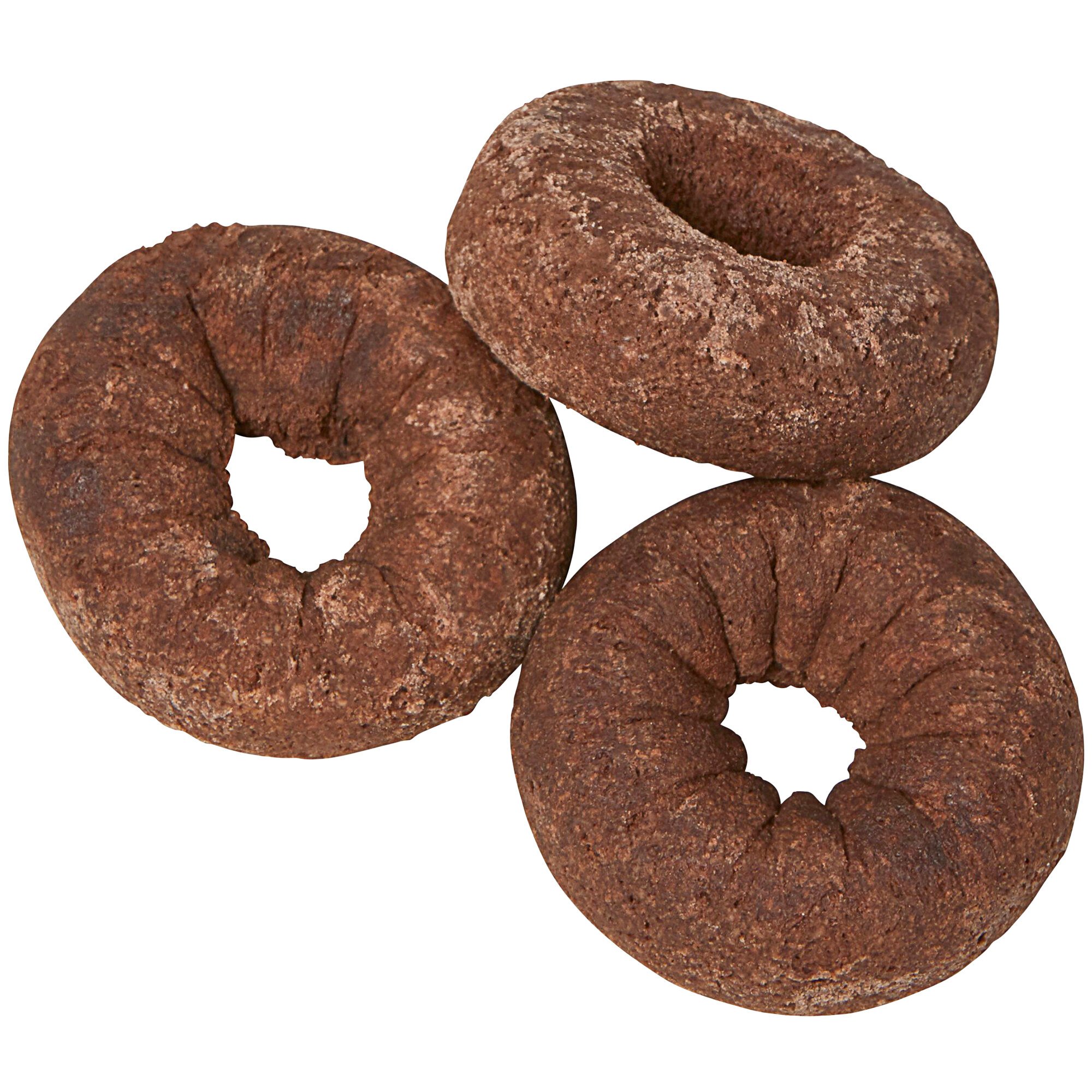 Rich's 3 oz. Ready-to-Finish Jumbo Chocolate Cake Donut - 100/Case