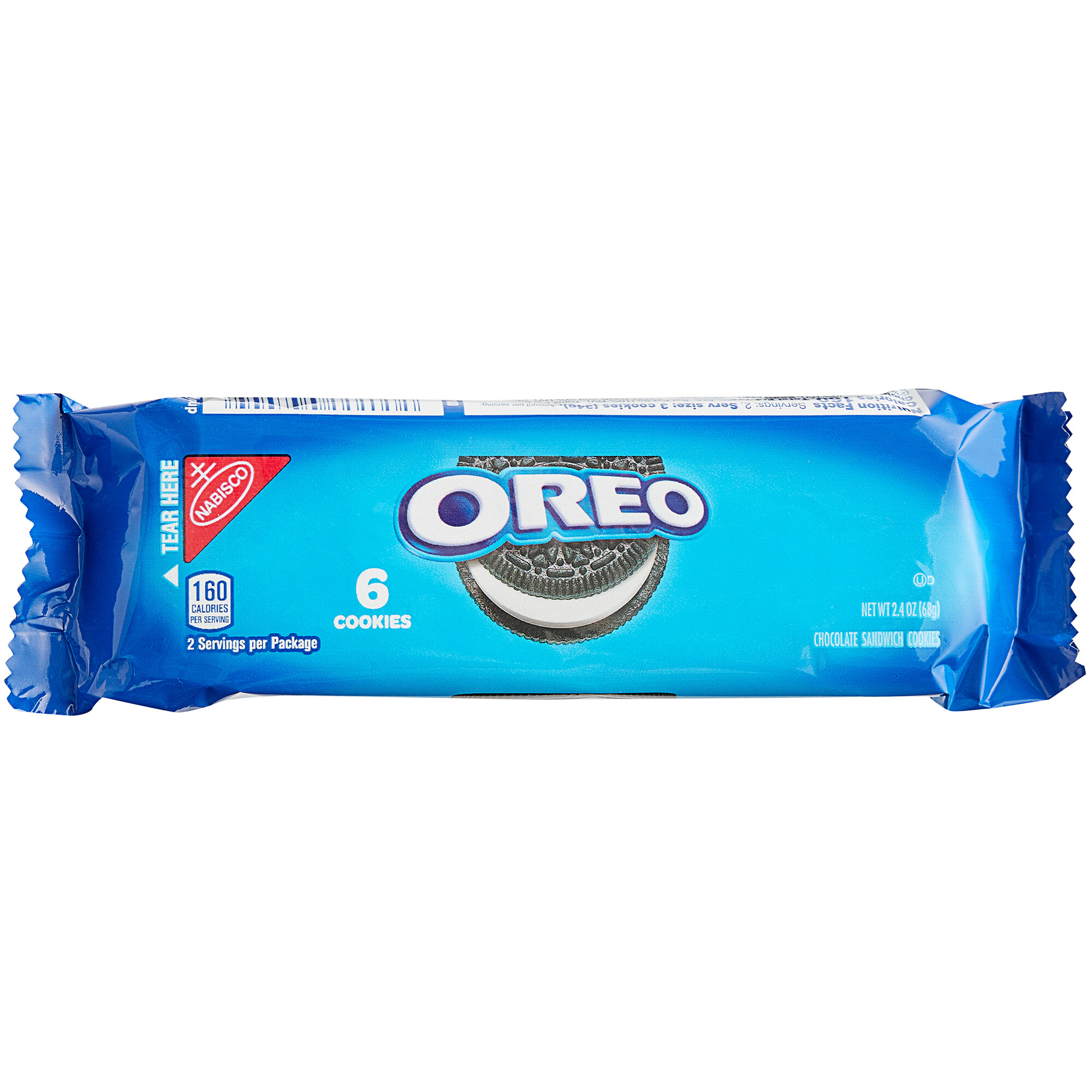 Nabisco Oreo 6-Count (2.4 oz.) Cookie Sleeve - 120/Case