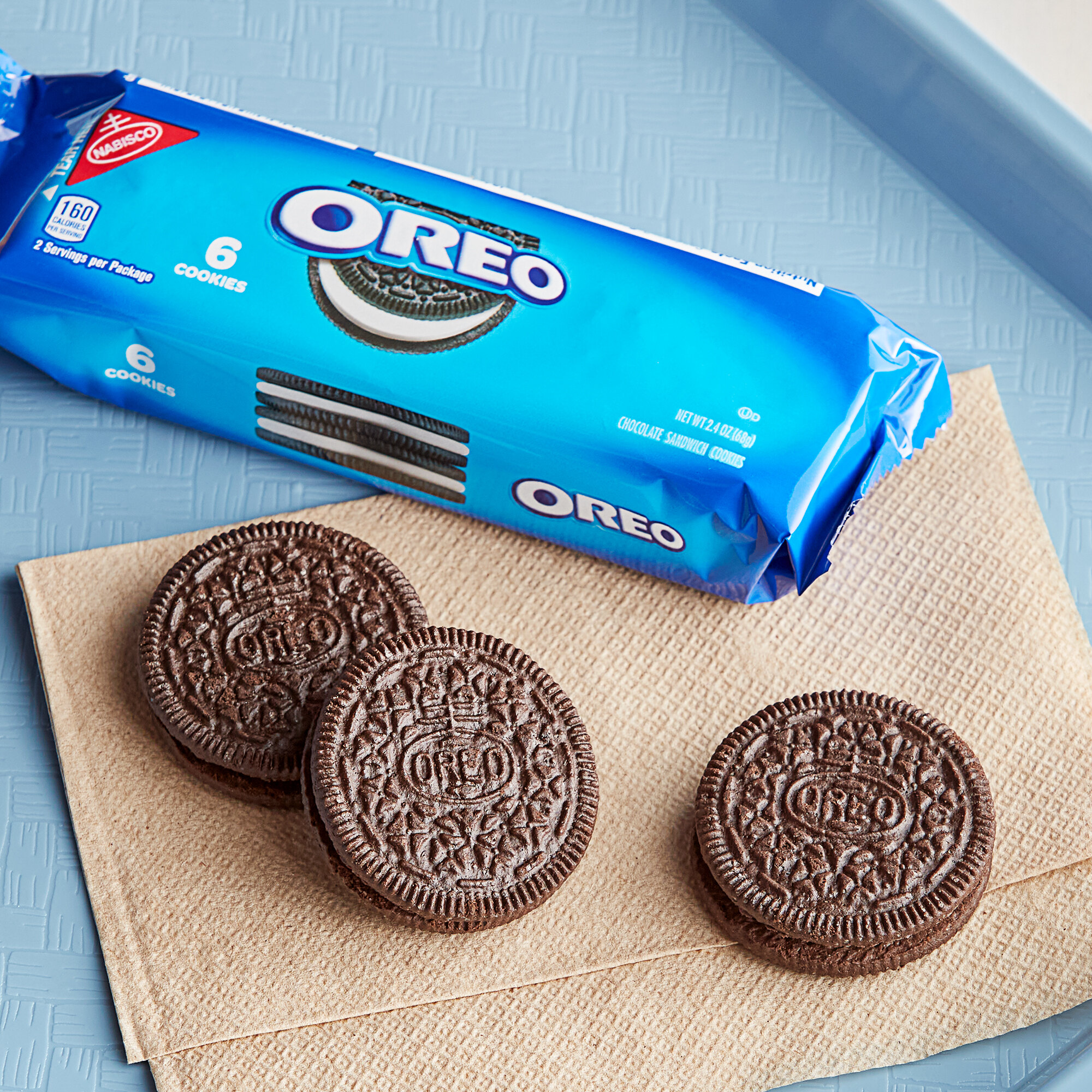 Nabisco Oreo 6-Count (2.4 oz.) Cookie Sleeve - 120/Case