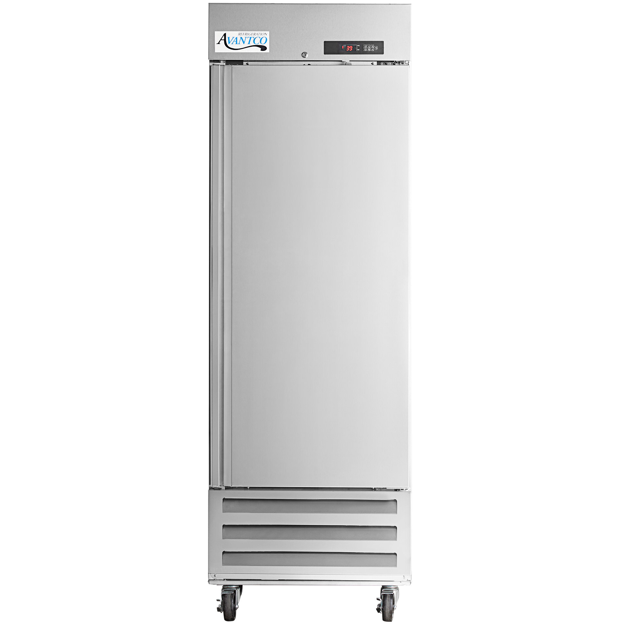 Avantco A Plus AP-23R 27 5/8" Stainless Steel Solid Door Reach-In ...