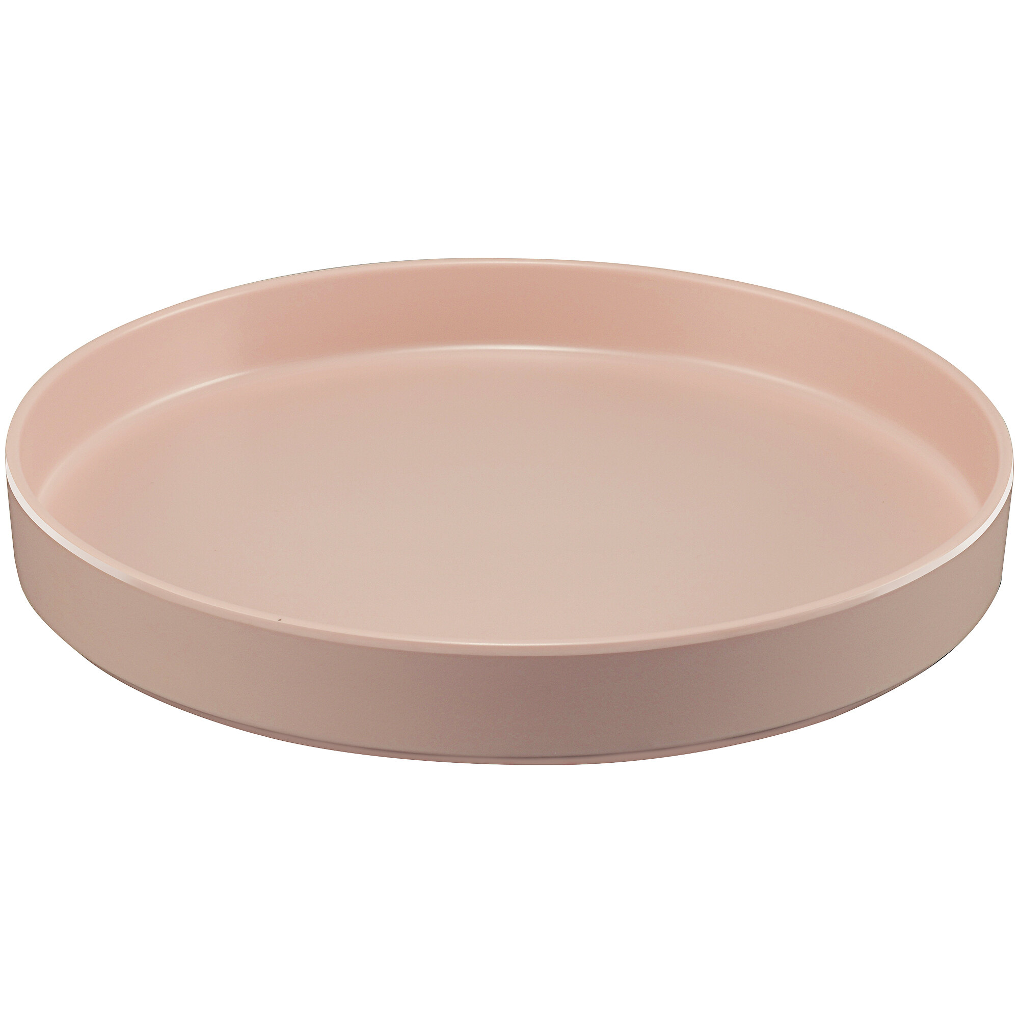 Cal-Mil 22017-12-108 Hudson 12" Blush Raised Rim Melamine Plate