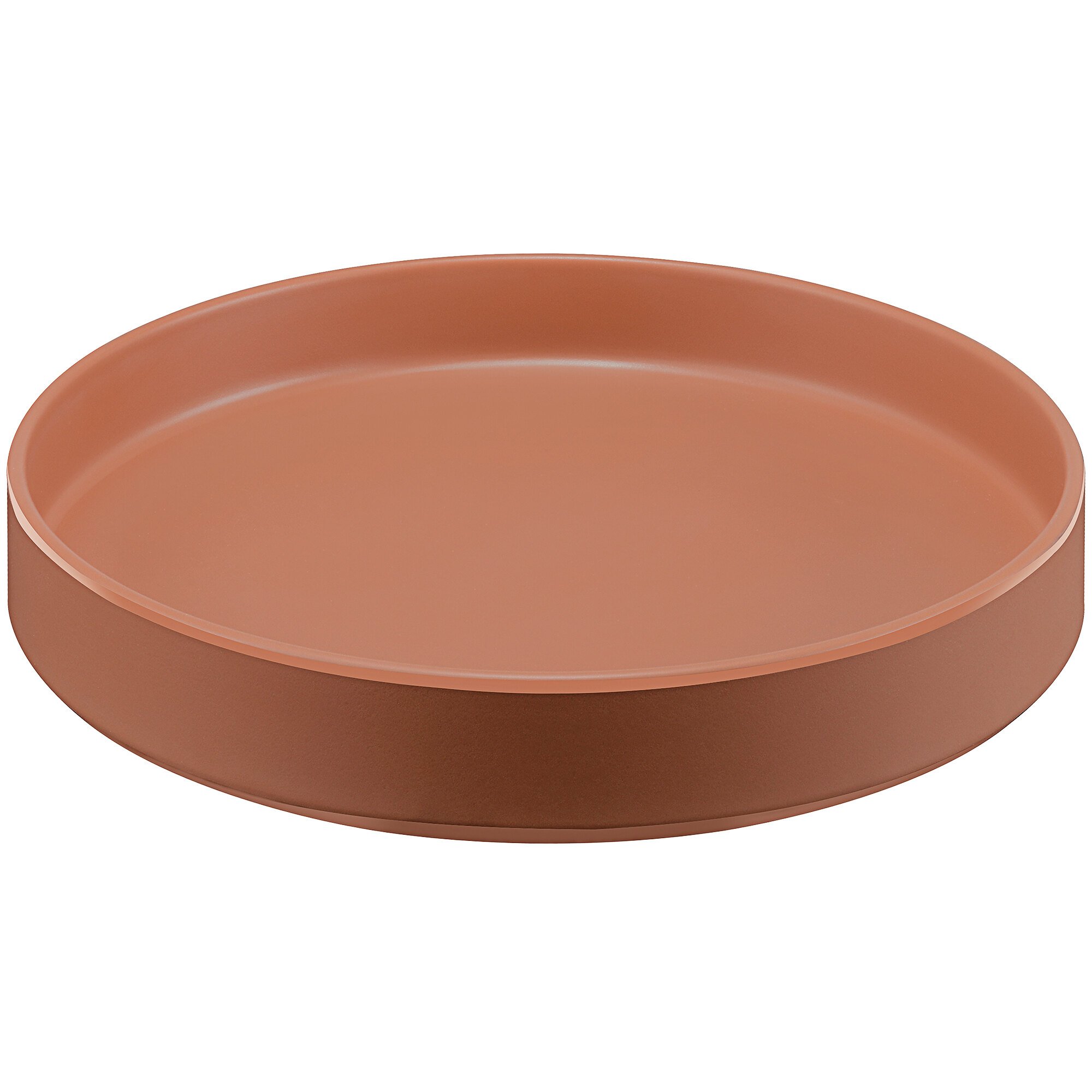 Cal-Mil 22017-10-109 Hudson 10" Terra Cotta Raised Rim Melamine Plate