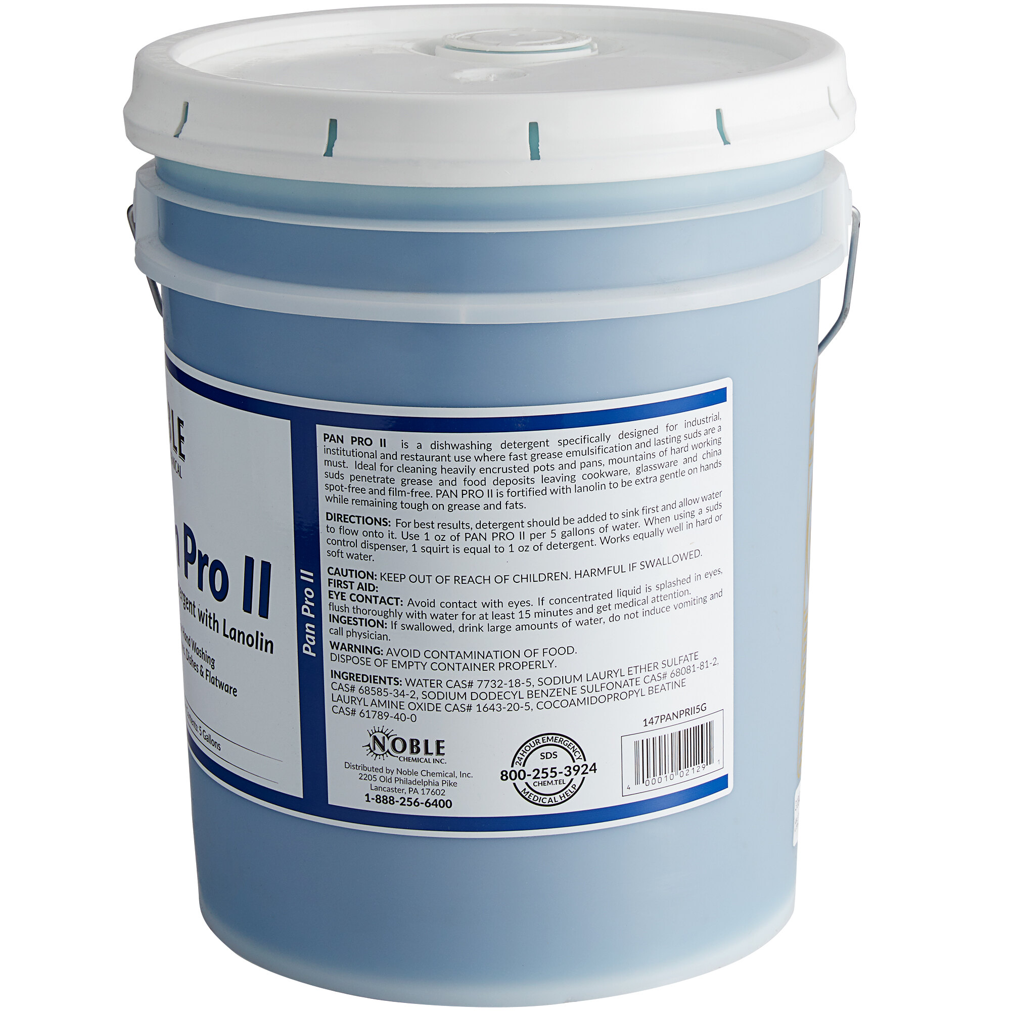 Noble Chemical Pan Pro II 5 gallon / 640 oz. Pot & Pan Detergent with ...