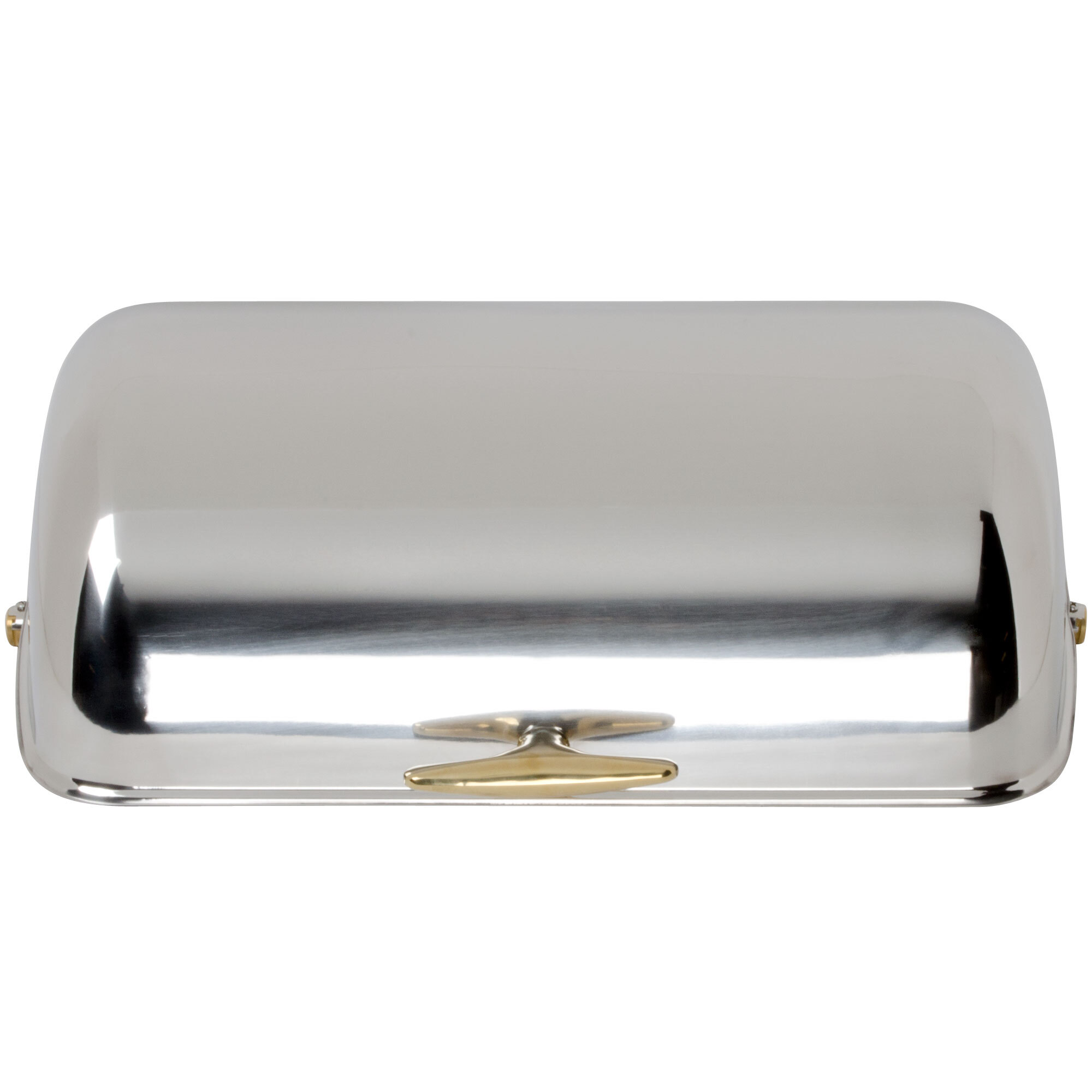 Choice 8 Qt. Supreme Full Size Roll Top Gold Trim Chafer Cover