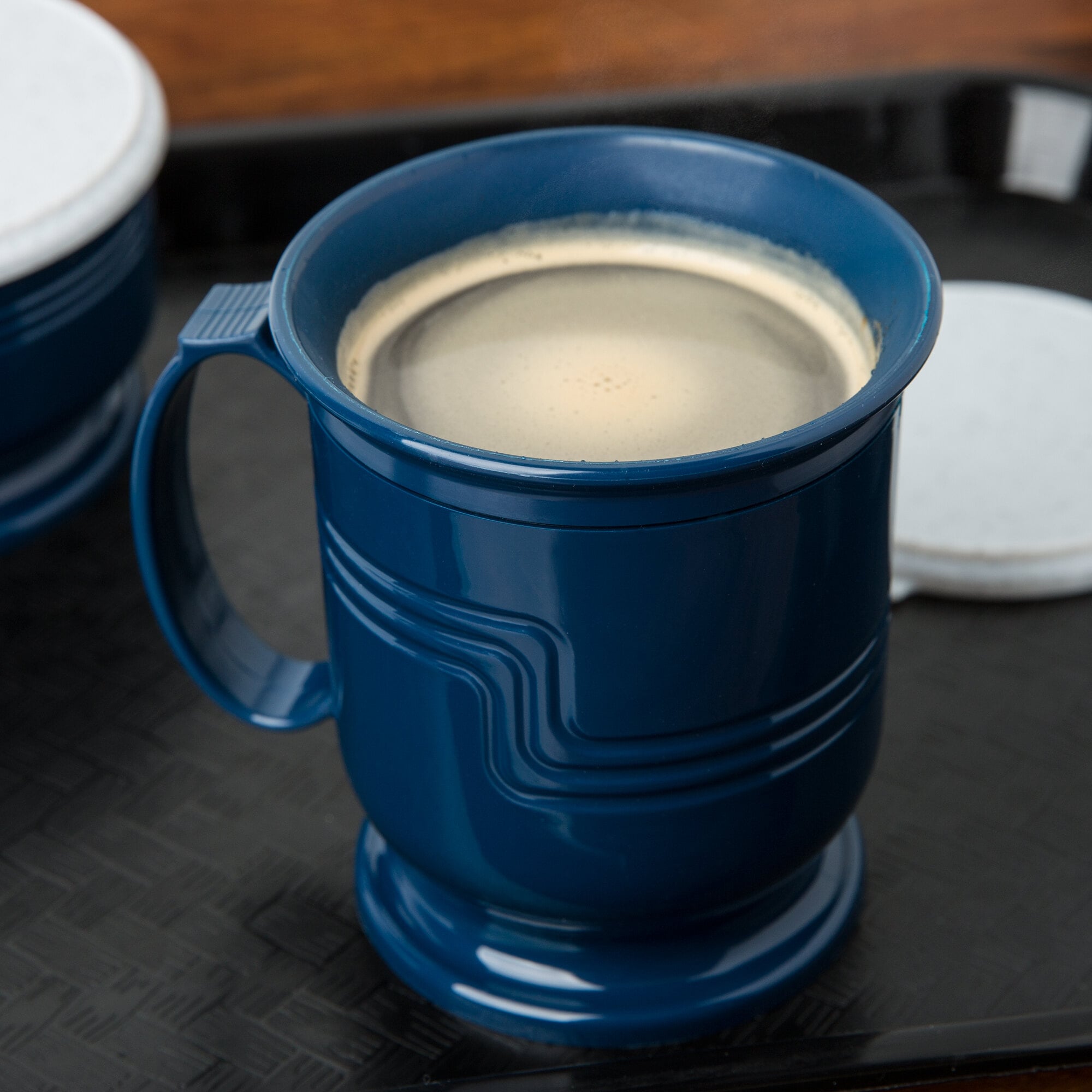 Cambro MDSM8497 Shoreline Collection Navy 8 oz. Insulated Mug - 48/Case