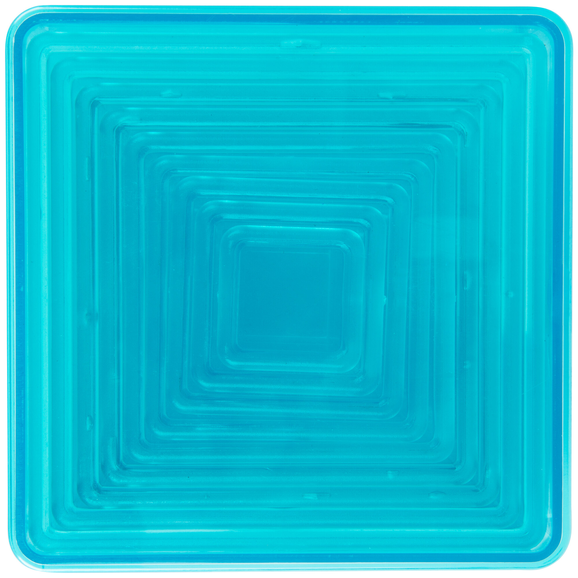 Ateco 5753 9-Piece Plastic Plain Square Cutter Set