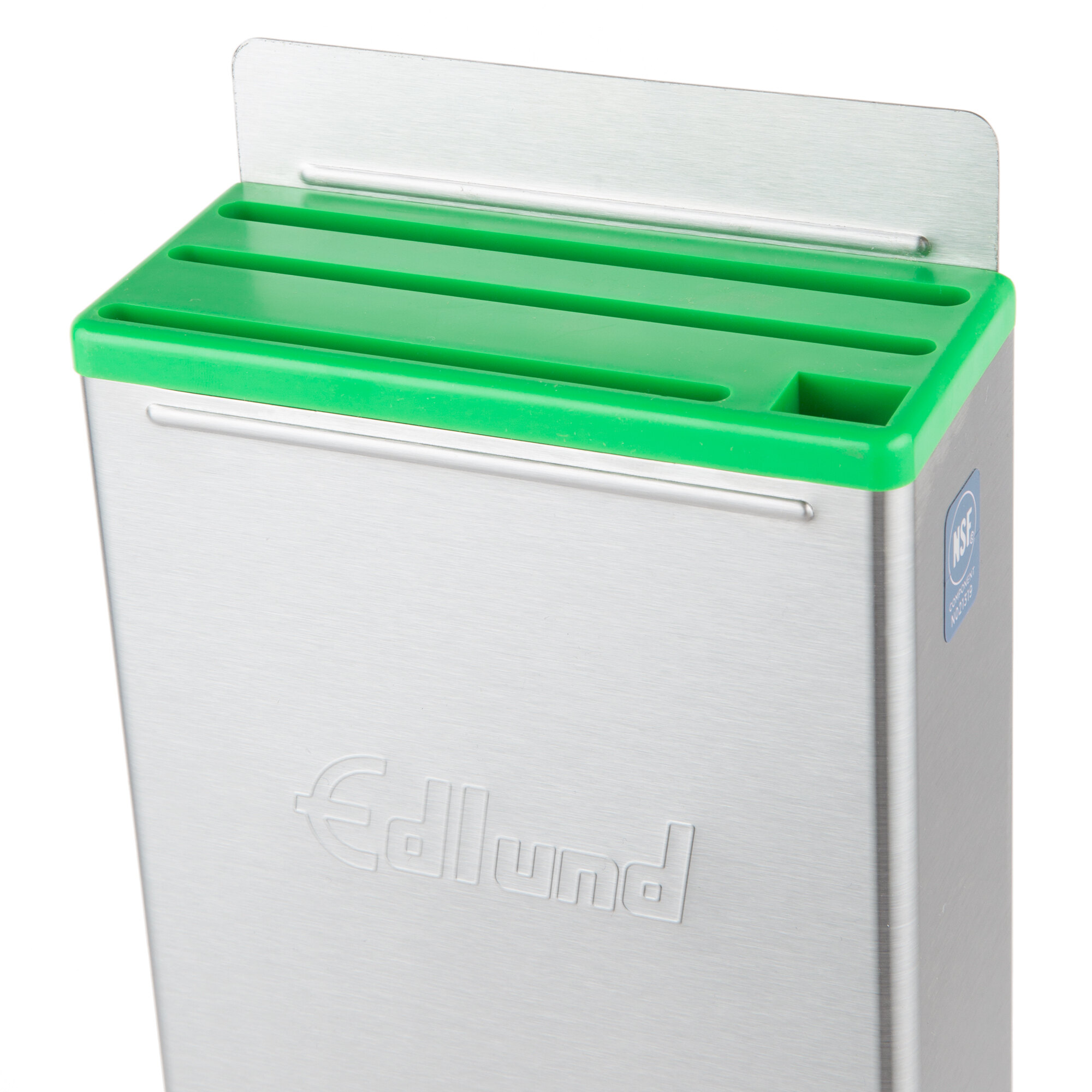 Edlund KR-50G 12" HACCP Enclosed Stainless Steel Knife Rack with Green ...