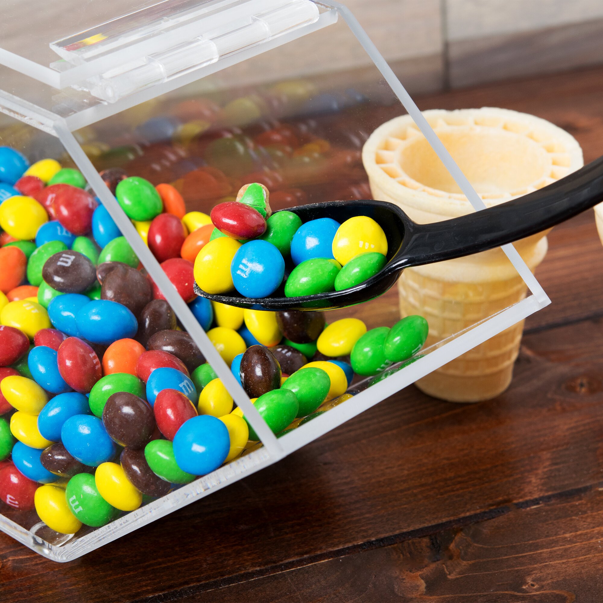 Cal-Mil 492-N Stackable Topping Dispenser w/ Notch Lid