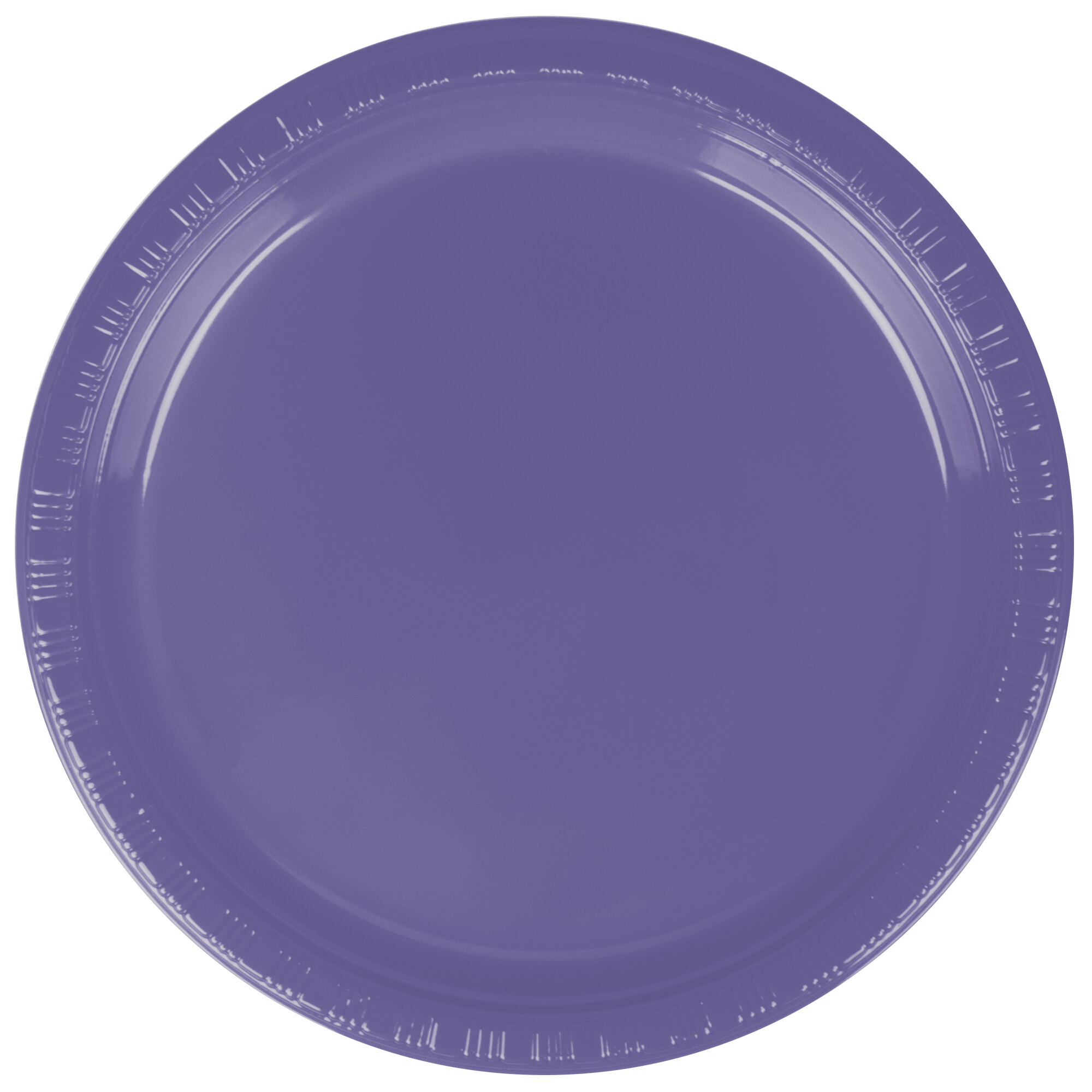 Creative Converting 28115011 7" Purple Plastic Plate - 20/Pack