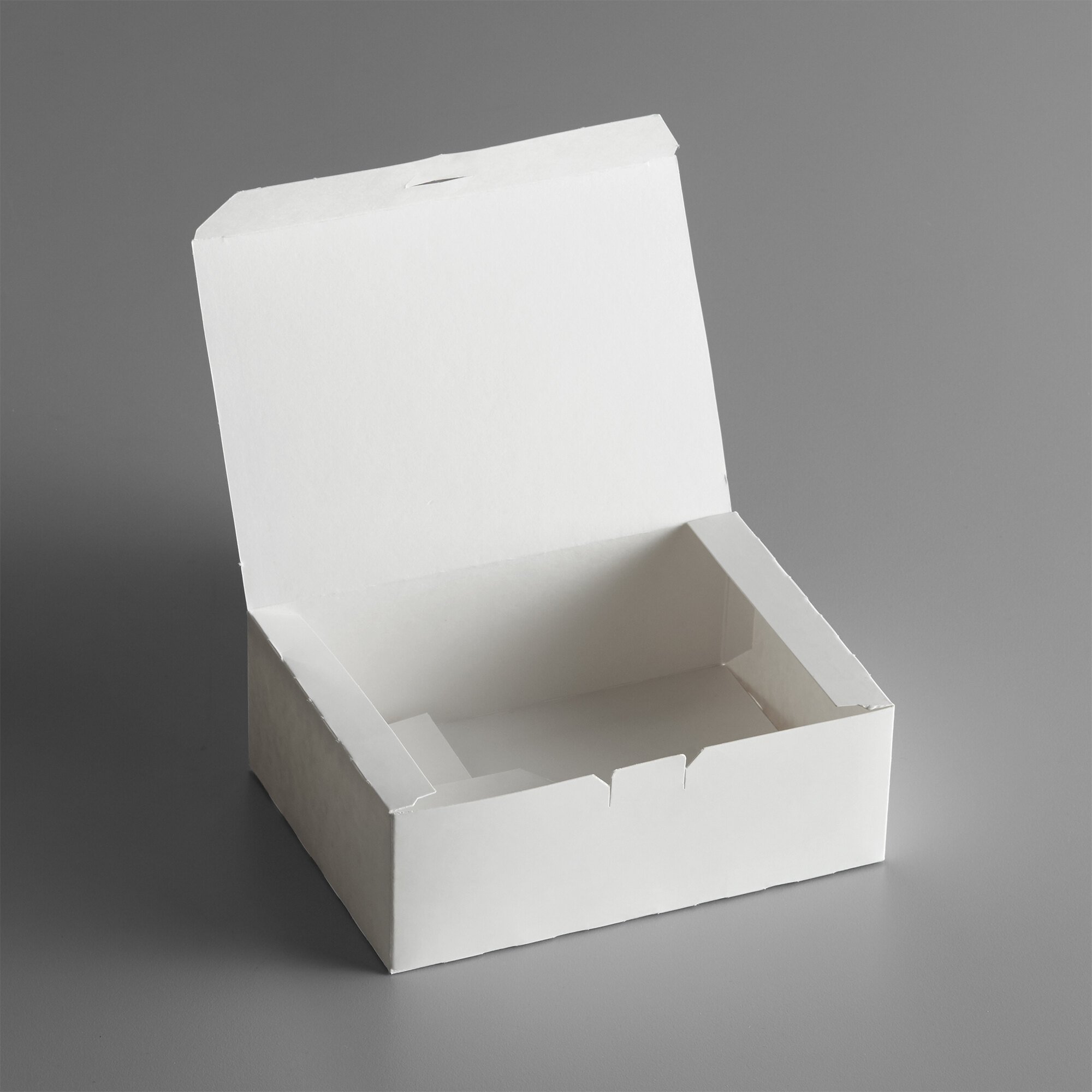 Customizable 9" x 5" x 3" White Take Out Lunch Box / Chicken Box - 250/Case