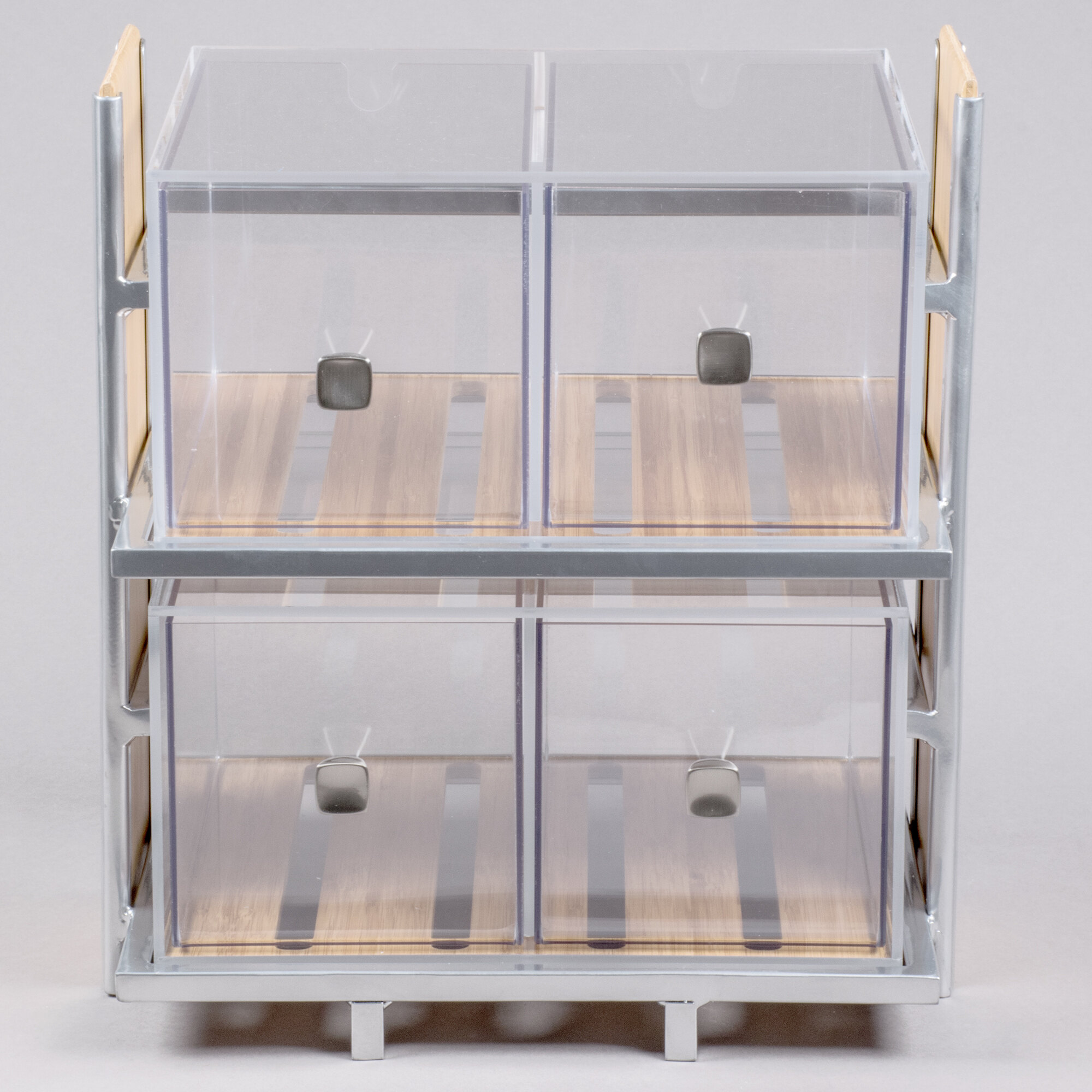 Cal-Mil 1279 Eco Modern Two Tier Bread Display Case - 14" x 11 1/2" x 15"