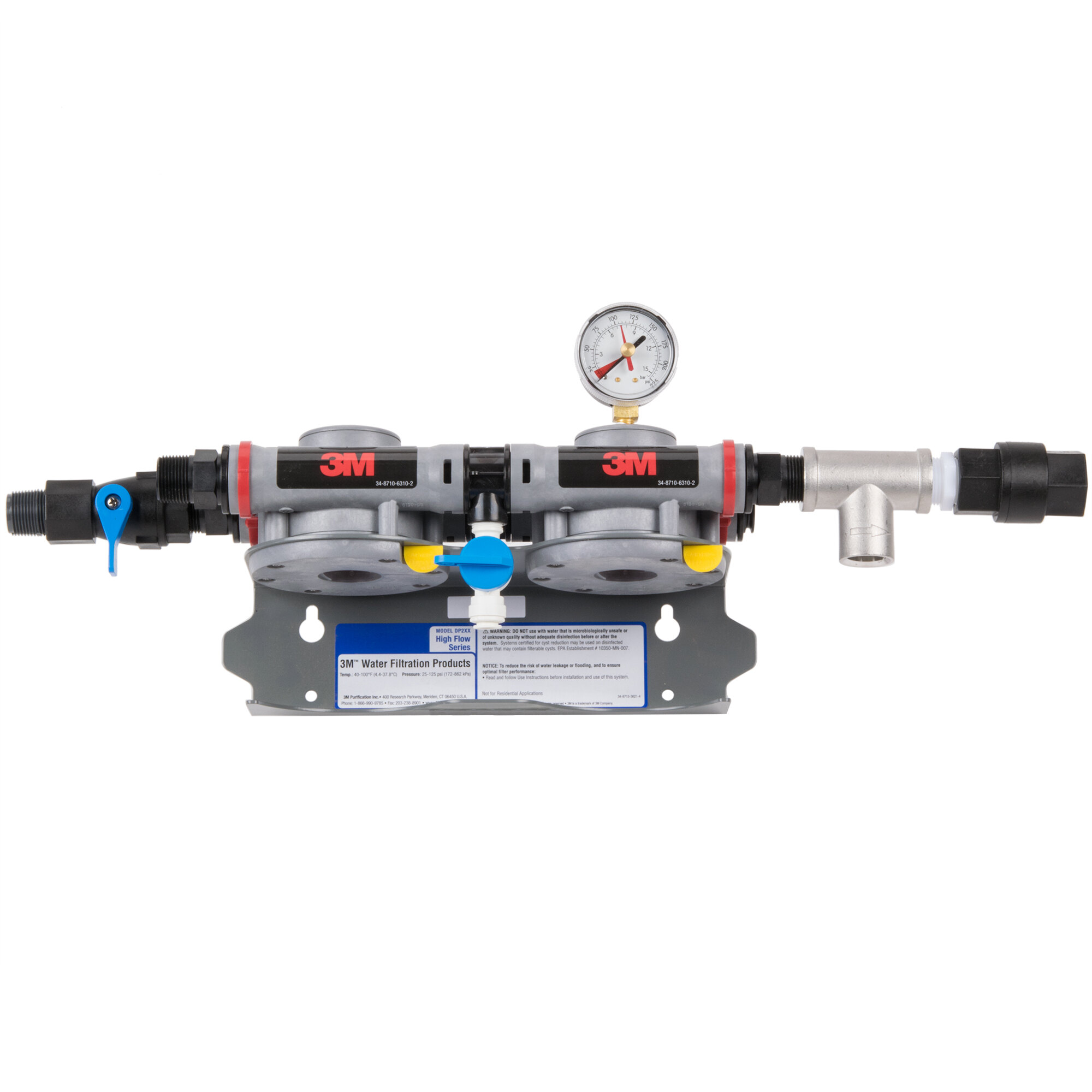 3M Water Filtration Products DP290 Dual Port Water Filtration System ...