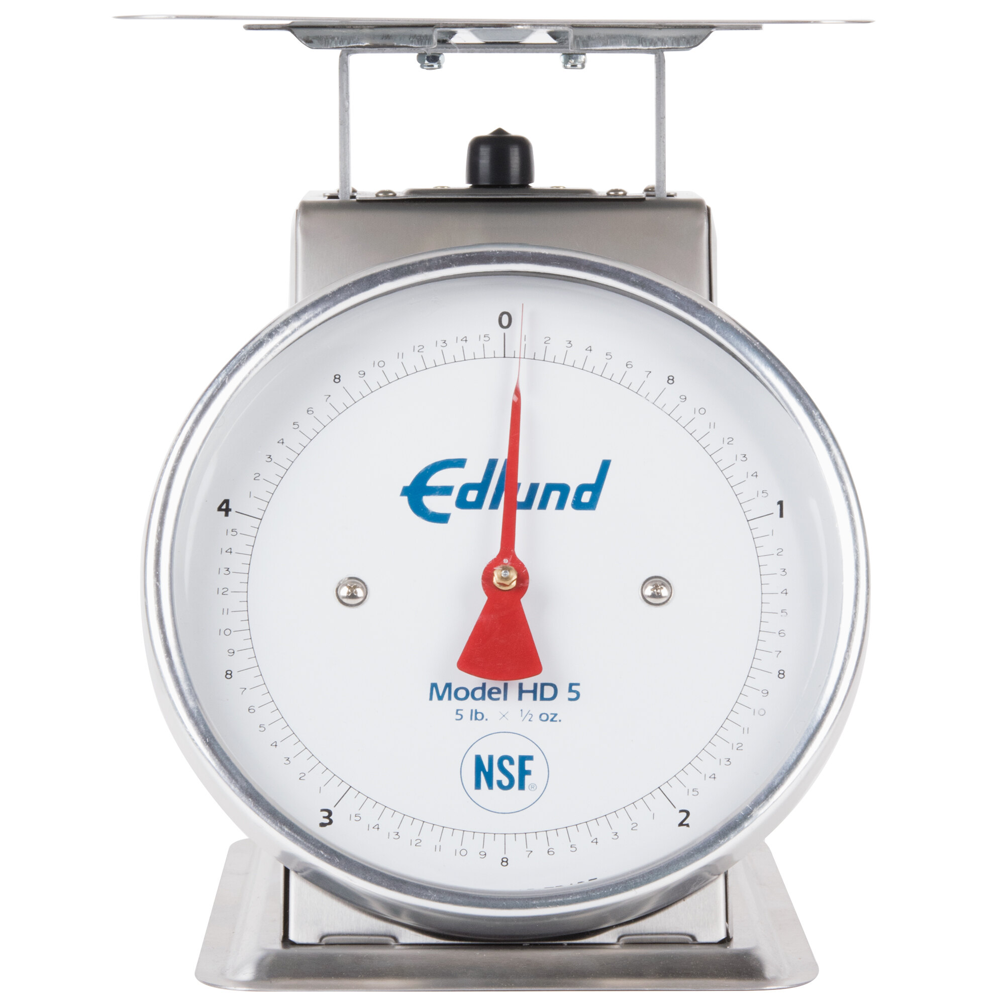 Edlund HD-5 Heavy-Duty 5 lb. Portion Scale with 8 1/2" x 8 1/2" Platform