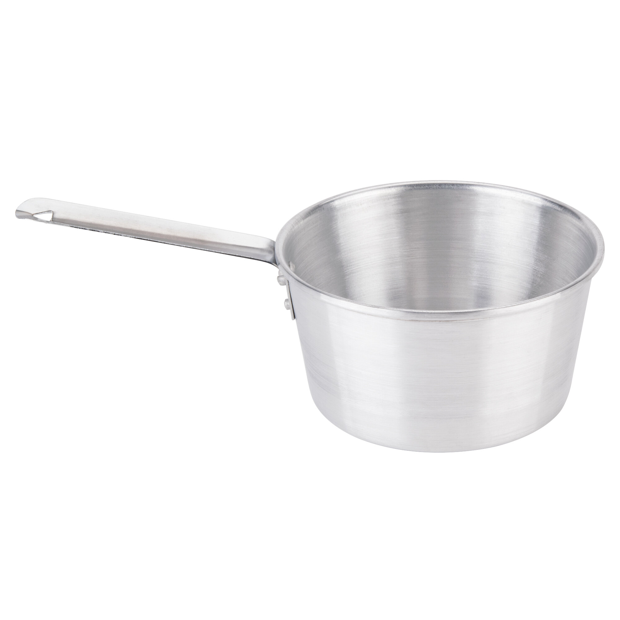Town 35403 3 Qt. Tapered Aluminum Sauce Pan / Dipper
