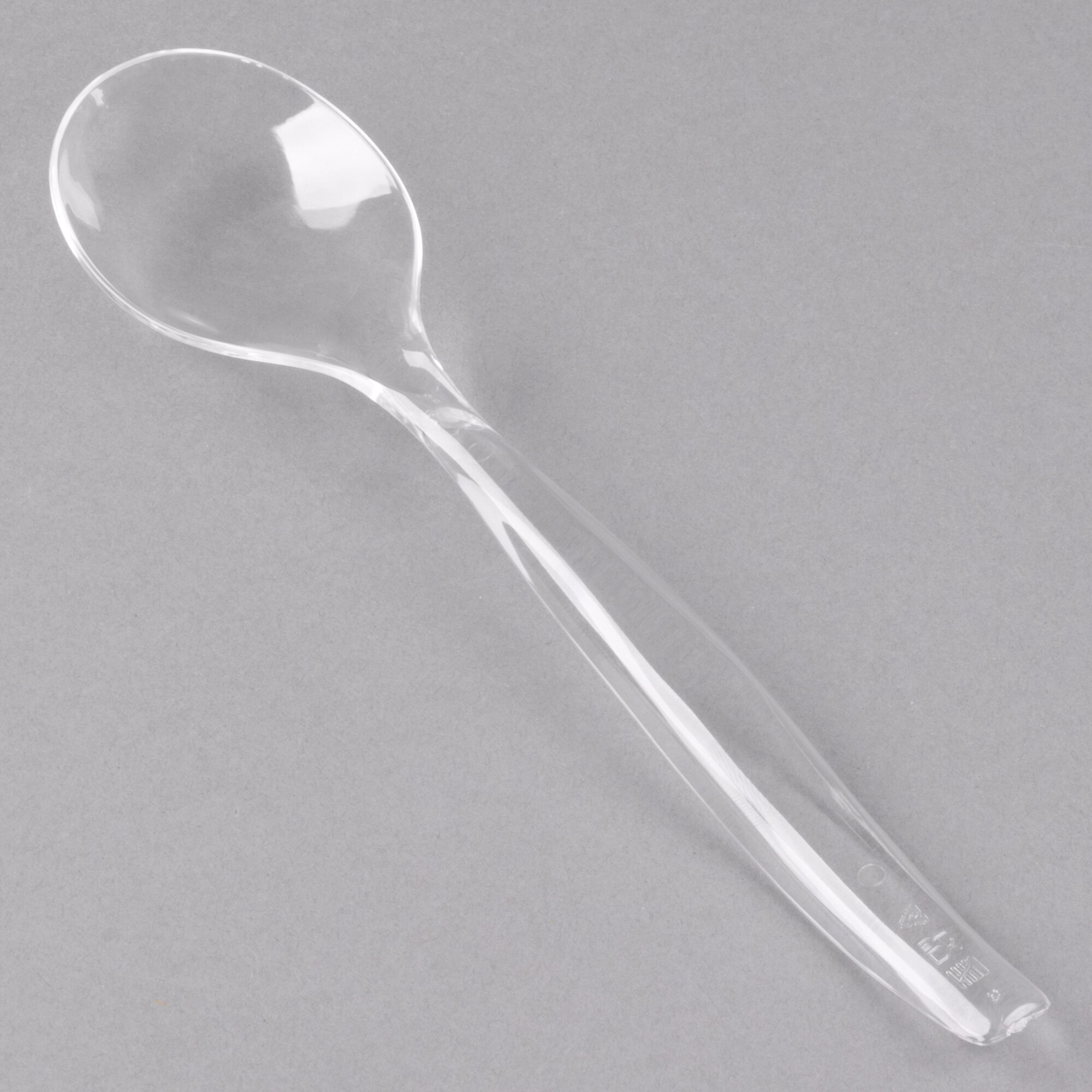 Sabert UCL72S 10" Clear Disposable Plastic Serving Spoon - 72/Case