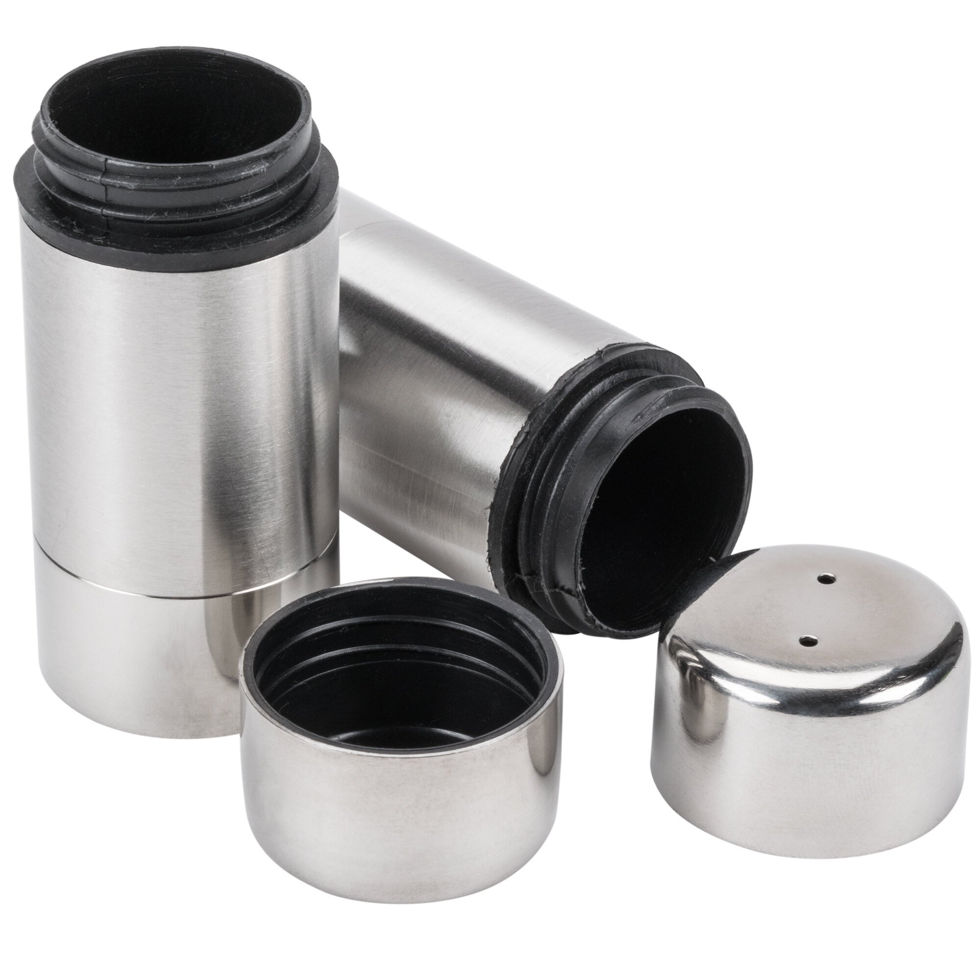 American Metalcraft SP29 .75 oz. Stainless Steel Round Salt and Pepper ...