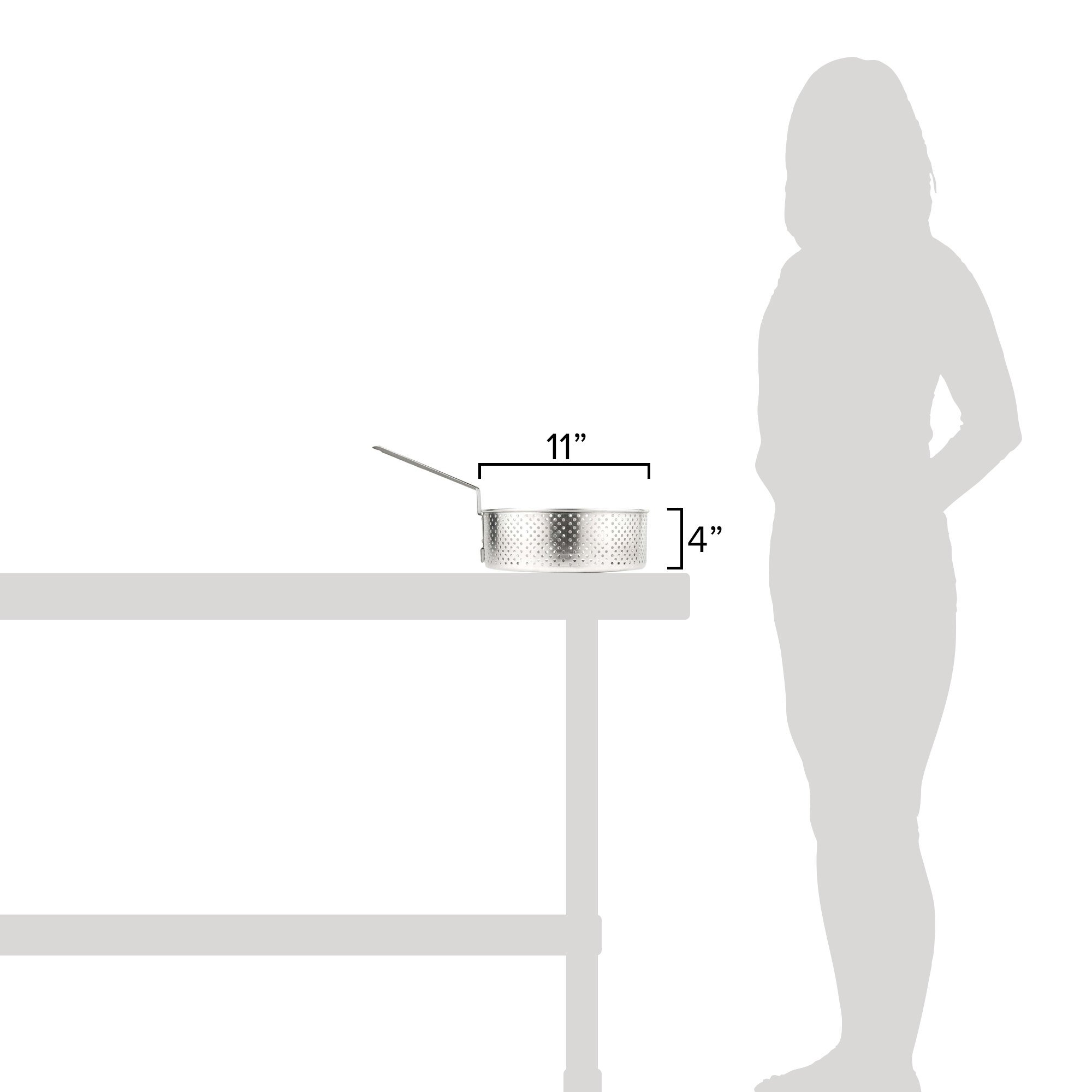 Vollrath 43041 Wear-Ever Replacement Basket for 9 Qt. 68227 Fryer Pot