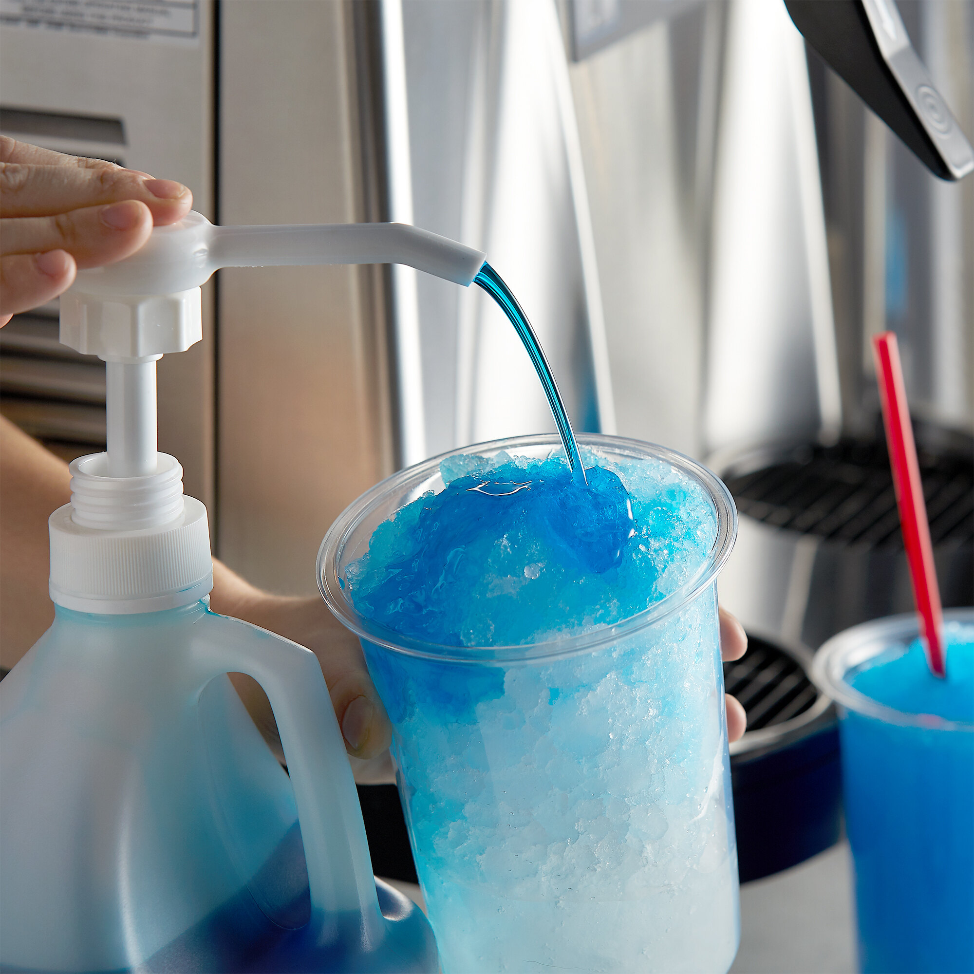Fox's 1 Gallon Blue Raspberry Slush Syrup