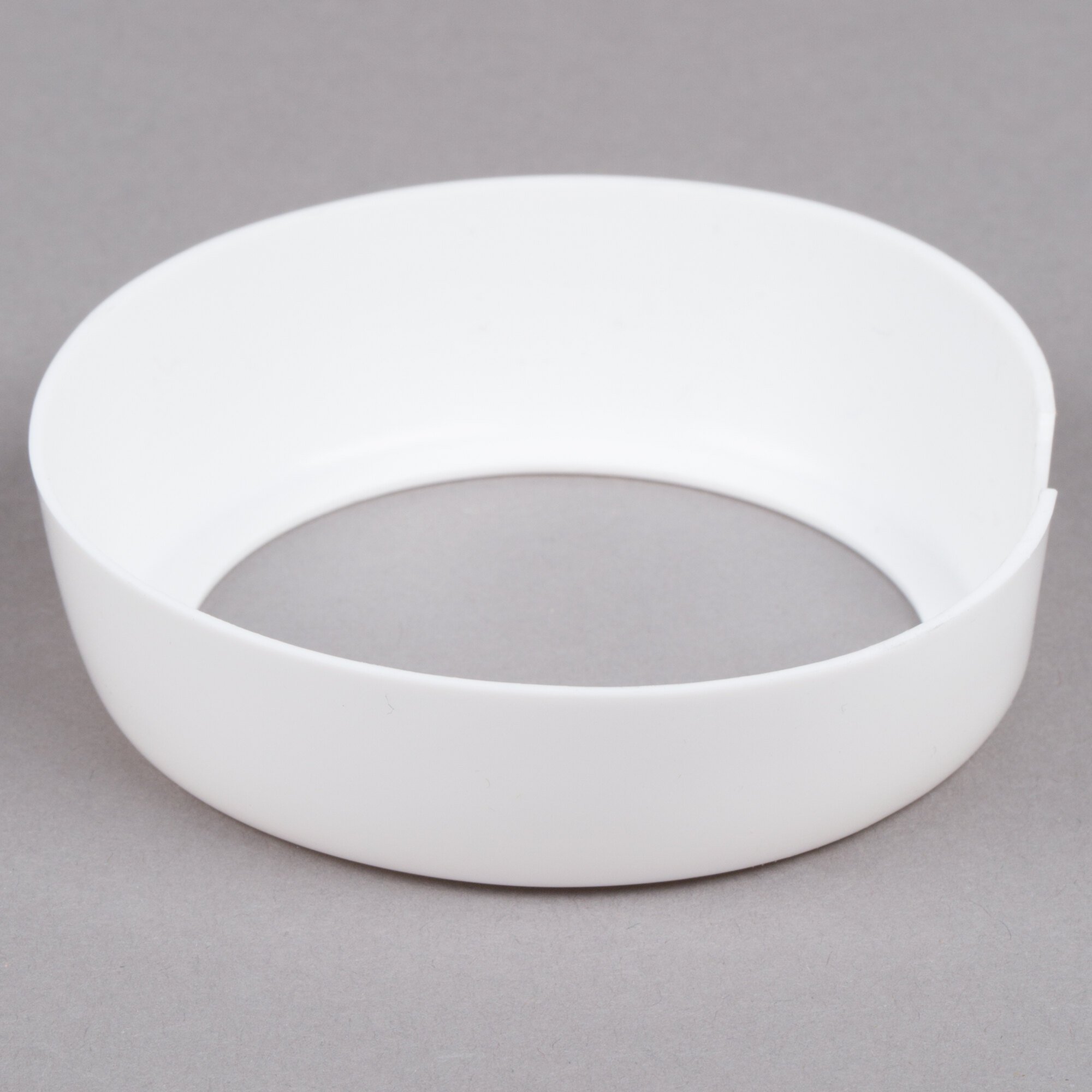 Tablecraft C4848 Plain White Plastic Salad Dressing Dispenser Collar