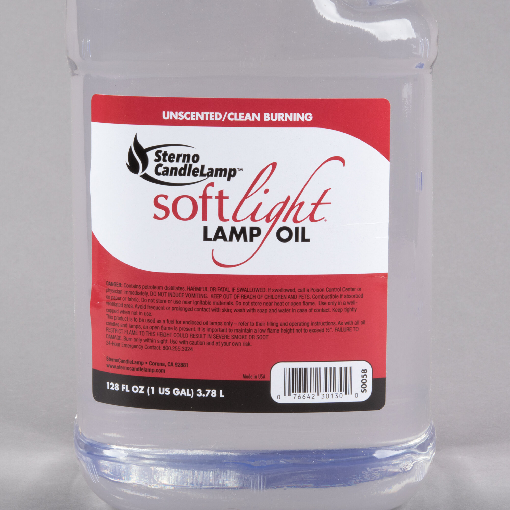 Sterno 30644 Soft Light 1 Gallon Bulk Lamp Fuel, Smokeless Liquid ...