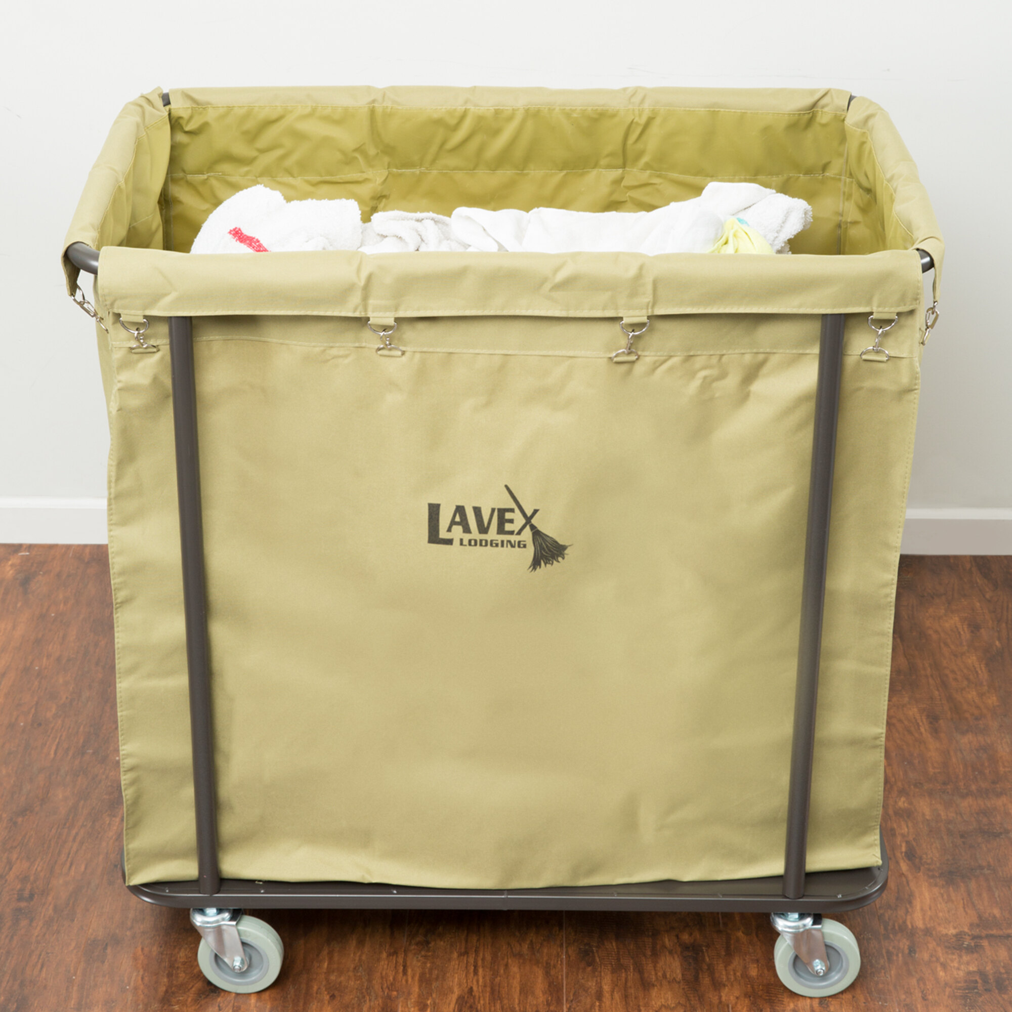 Lavex Laundry Cart / Trash Cart, 14 Bushel Metal Frame with Canvas Bag