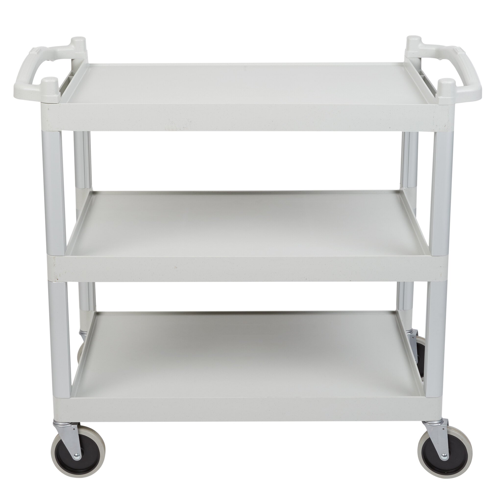 Cambro BC340KD480 Speckled Gray Three Shelf Utility Cart (Unassembled ...