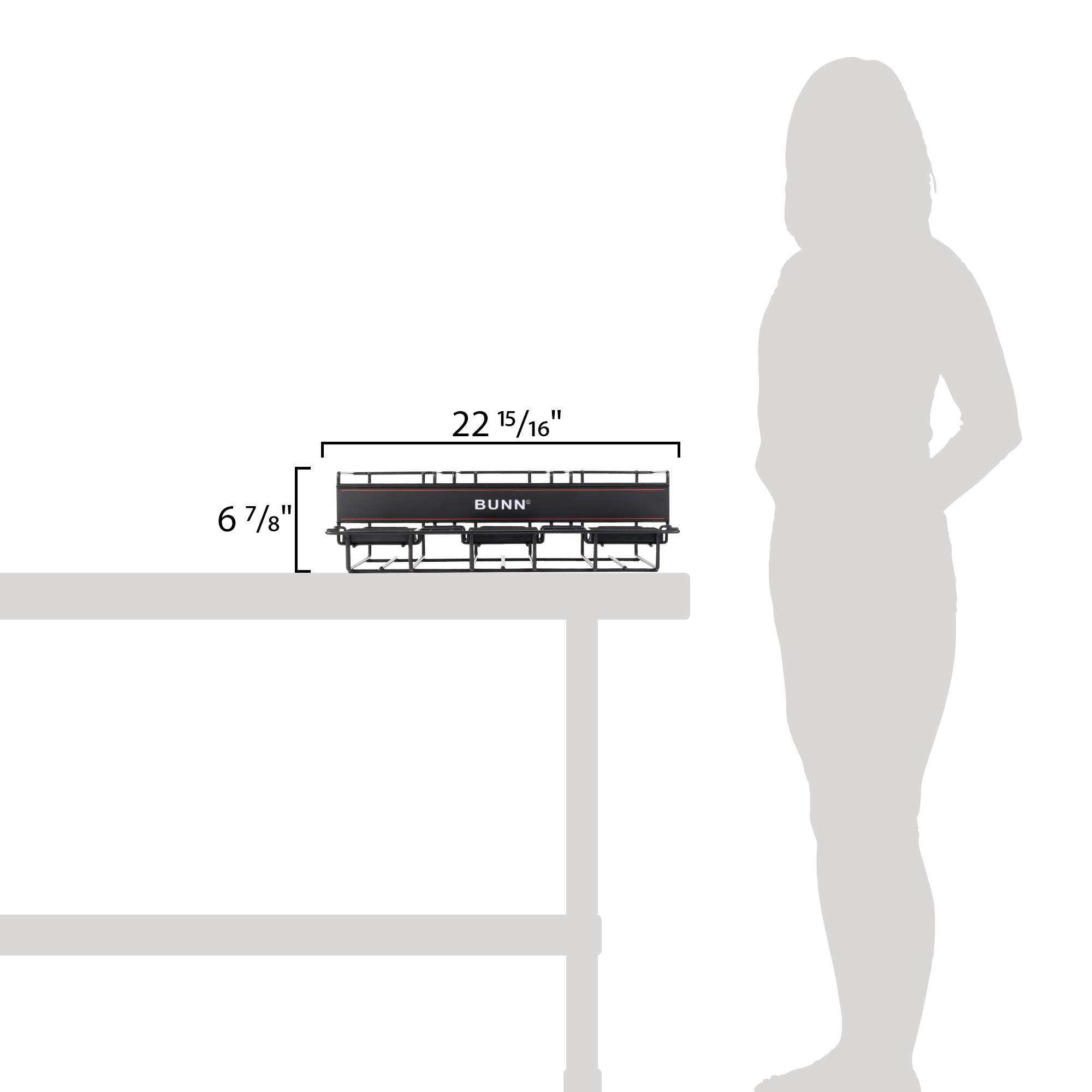 Bunn 35728.0002 UNIV-3 APR Three Pot Universal Airpot Rack