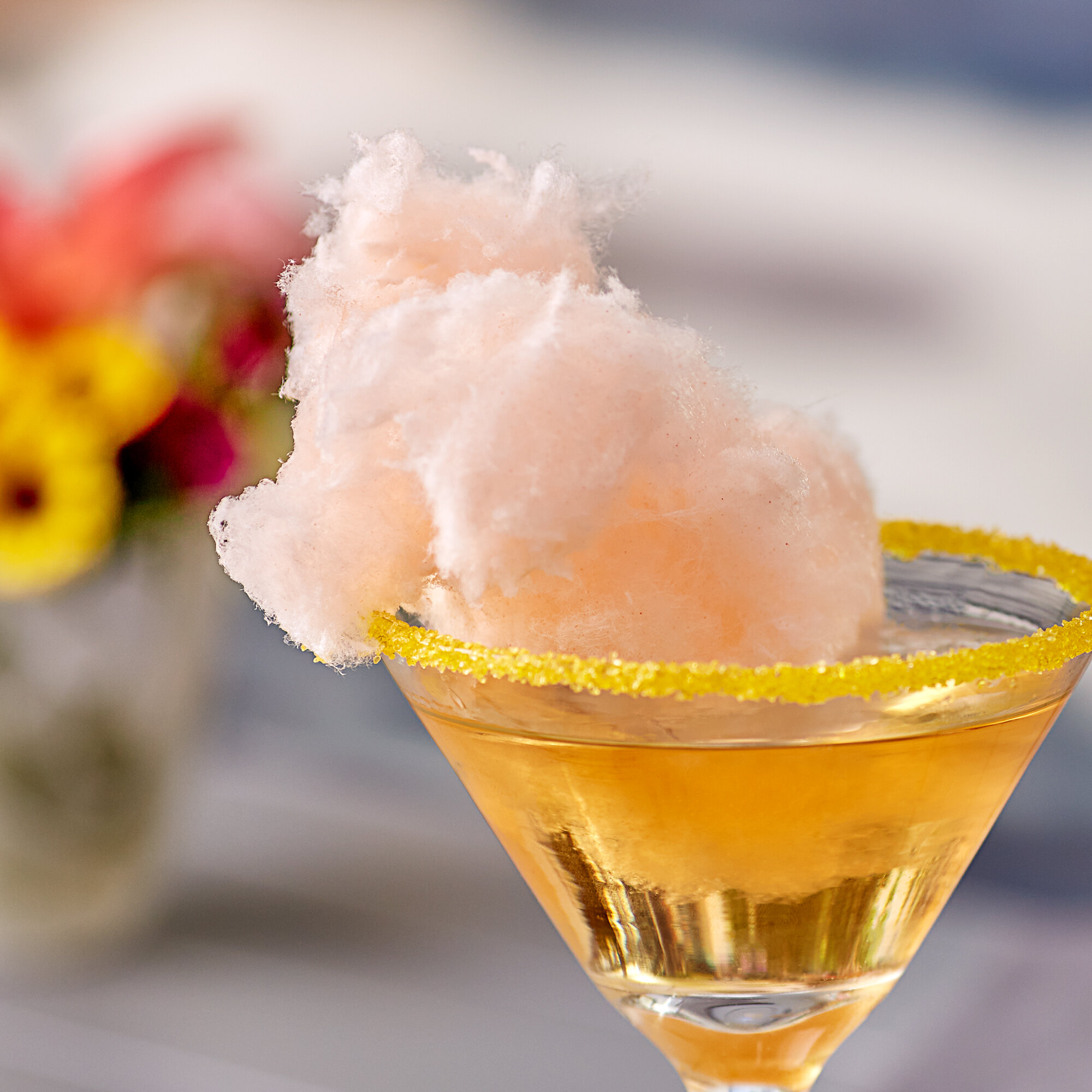 Great Western 1/2 Gallon Carton Orange Cotton Candy Floss Sugar