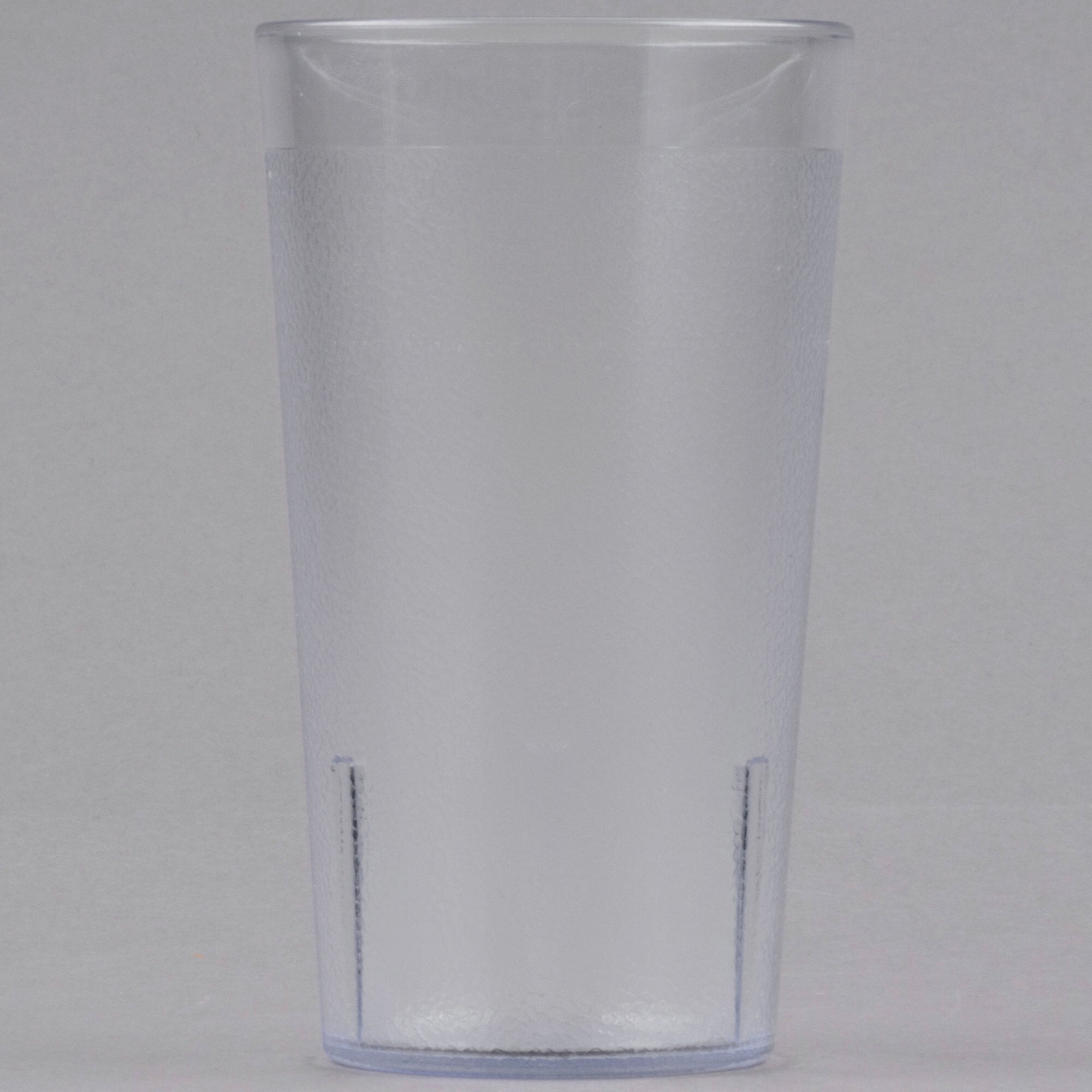 Cambro 1200P152 Colorware 12.6 oz. Clear SAN Plastic Tumbler - 6/Pack