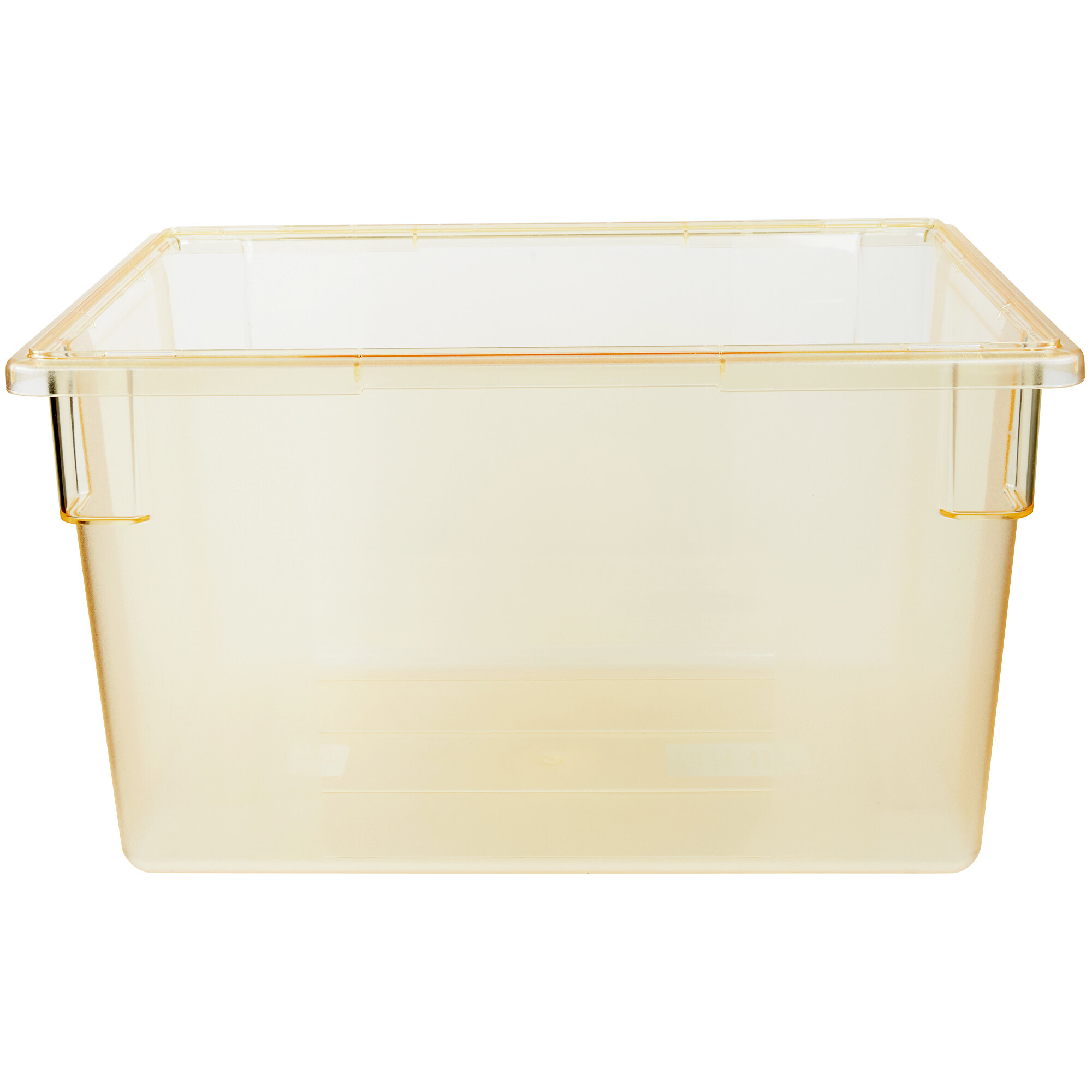 Carlisle 10624C22 StorPlus Yellow Food Storage Box - 26" x 18" x 15"