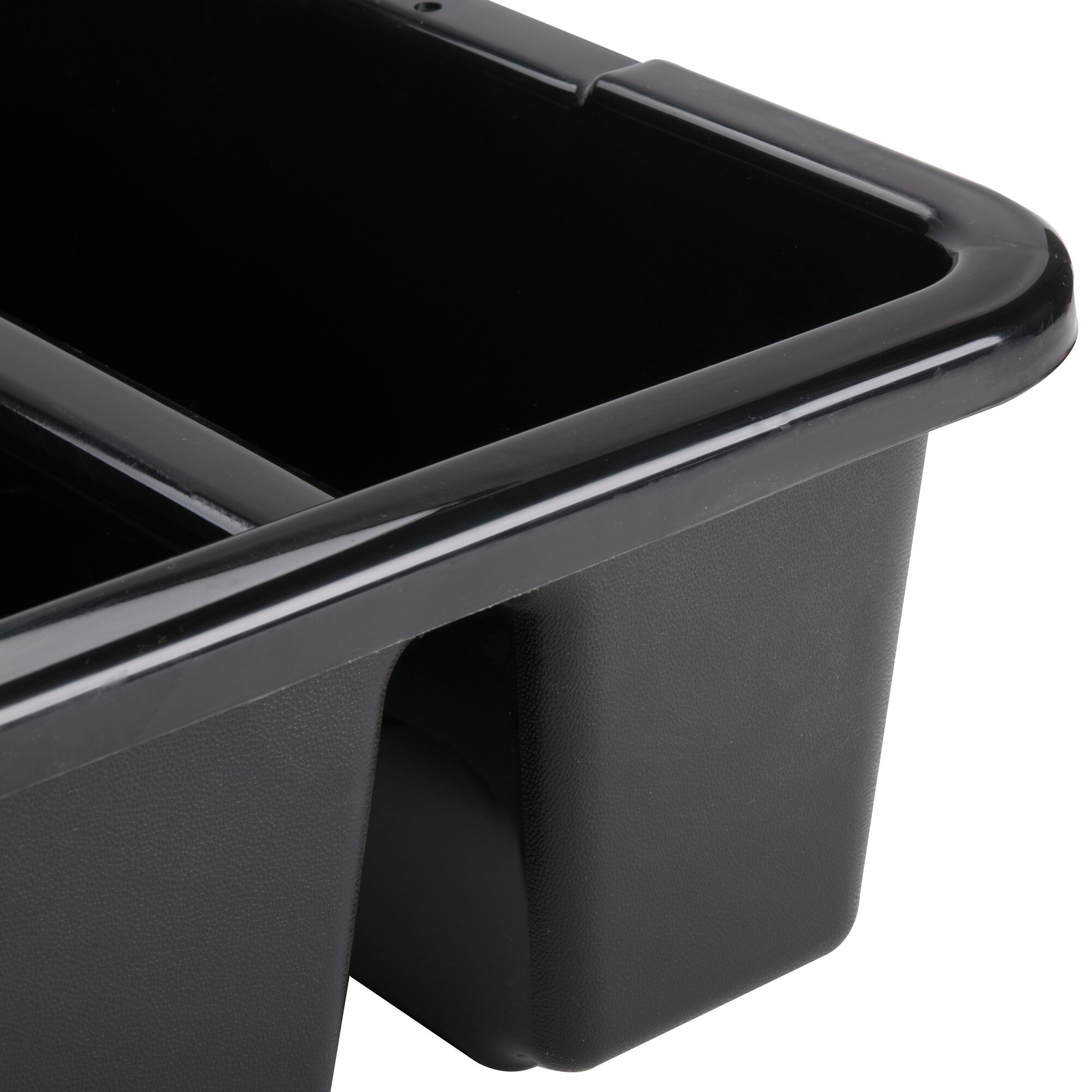 Tablecraft 1547B 21" x 17" x 7" Black Heavy Duty Polyethylene Plastic ...