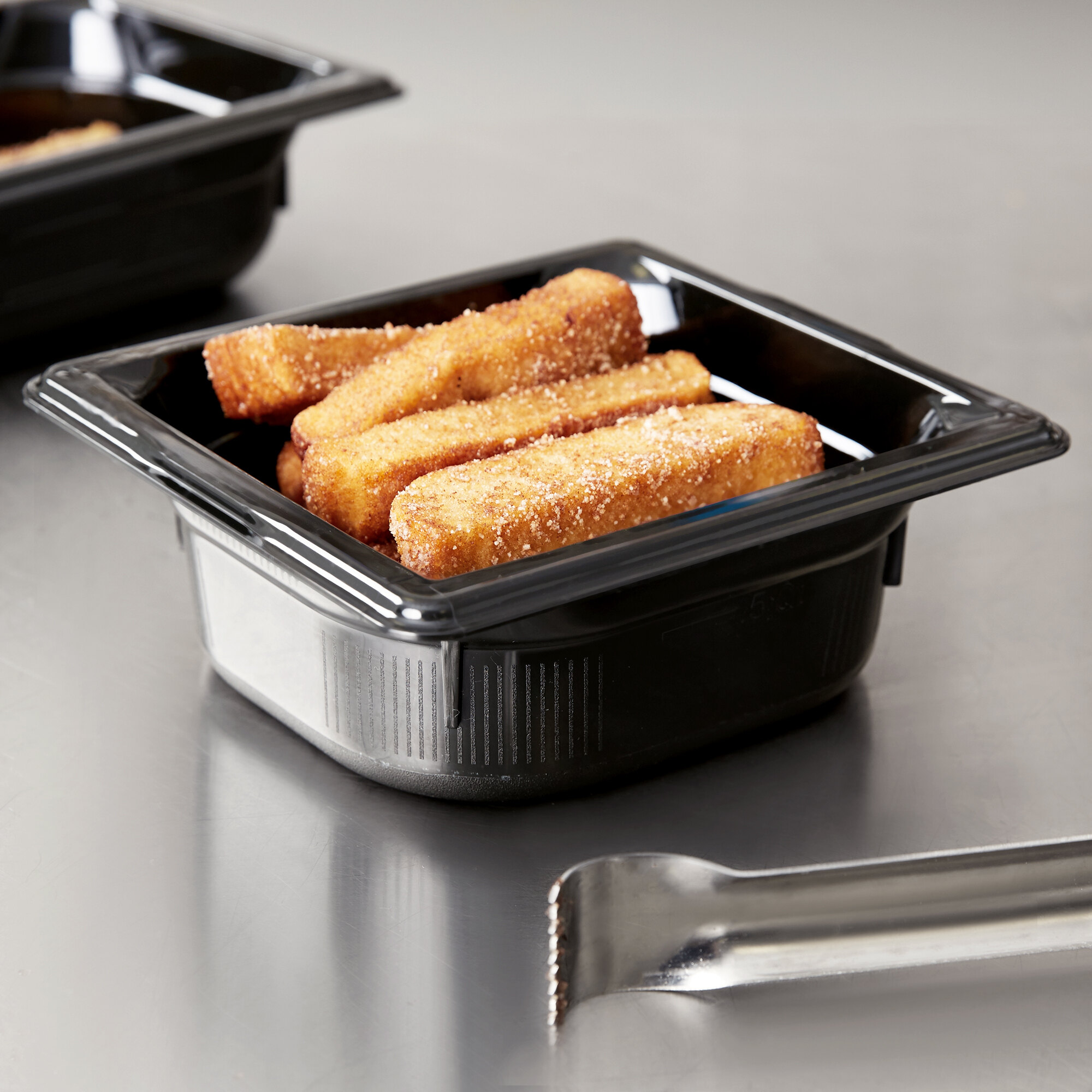 Vollrath 9062420 Super Pan® 1/6 Size Black High Heat Plastic Food Pan ...