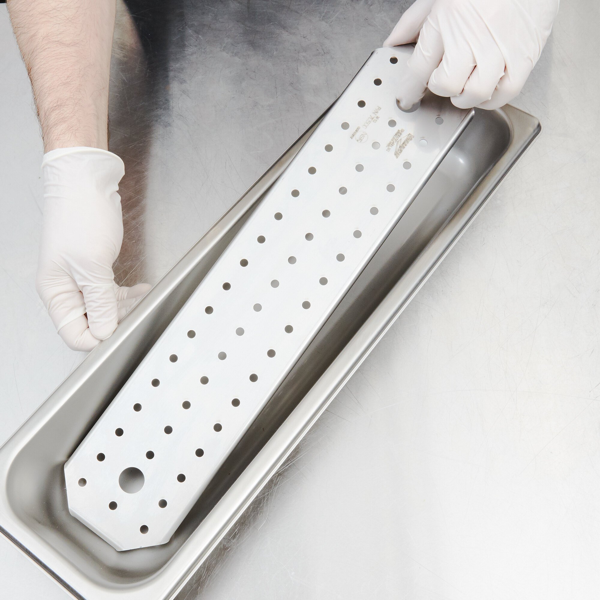 Vollrath 70500 False Bottoms Half Size Long Stainless Steel Drain Tray ...