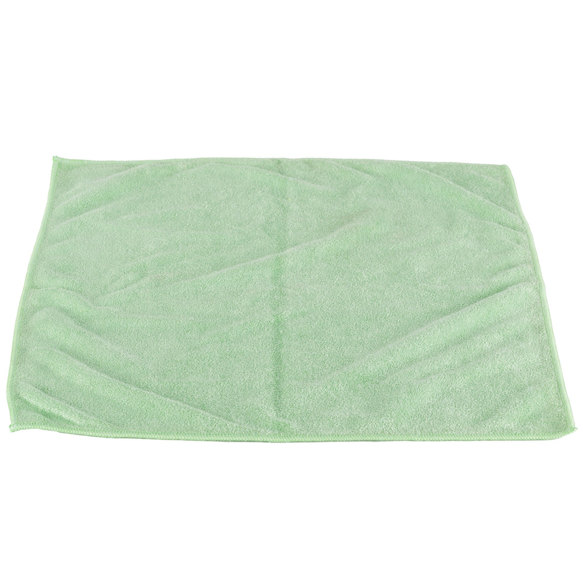 Unger MB400 SmartColor MicroWipe 16" x 16" Green Medium-Duty Microfiber ...