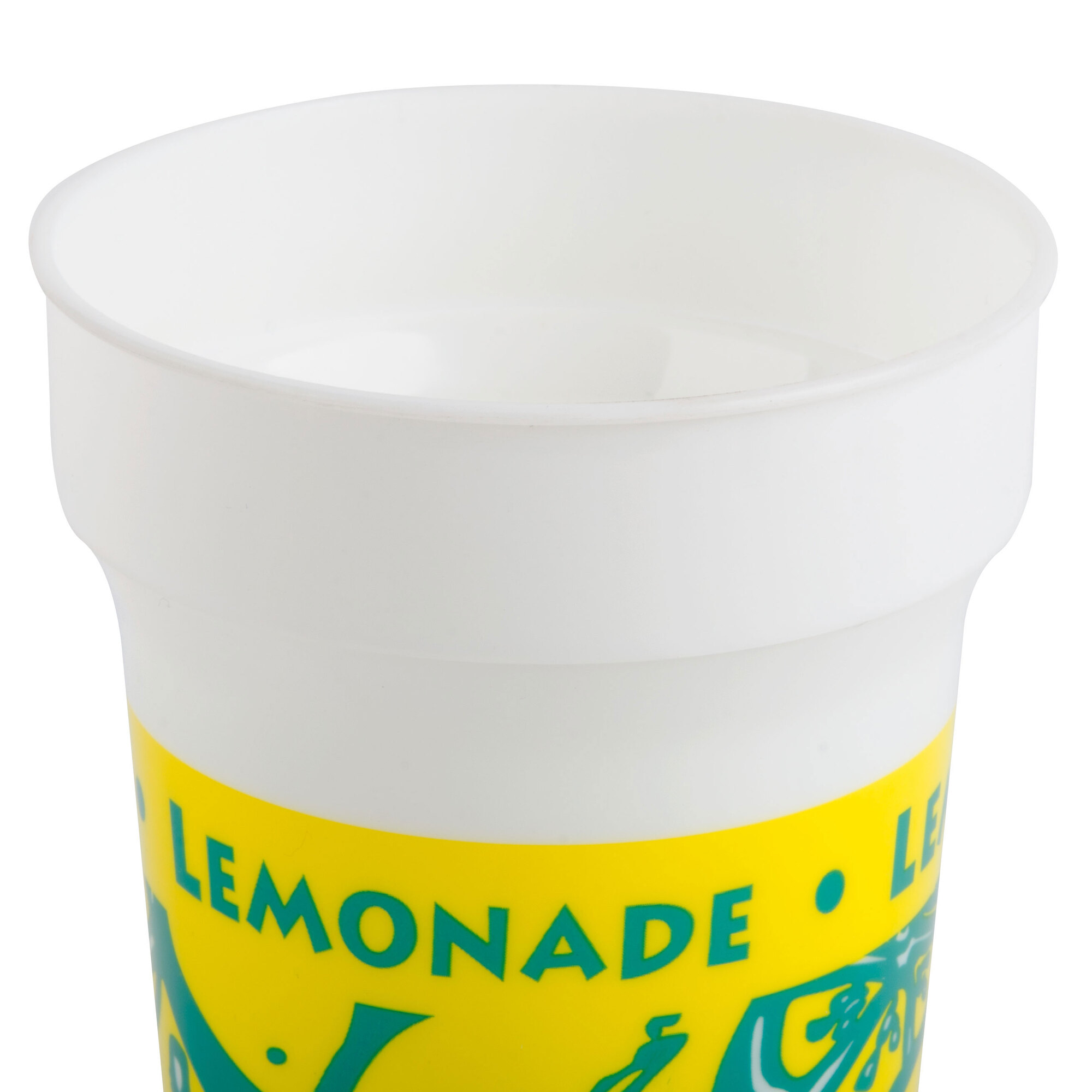 16 oz. Tall Plastic Souvenir Lemonade Cold Cup with Straw and Lid - 250 ...