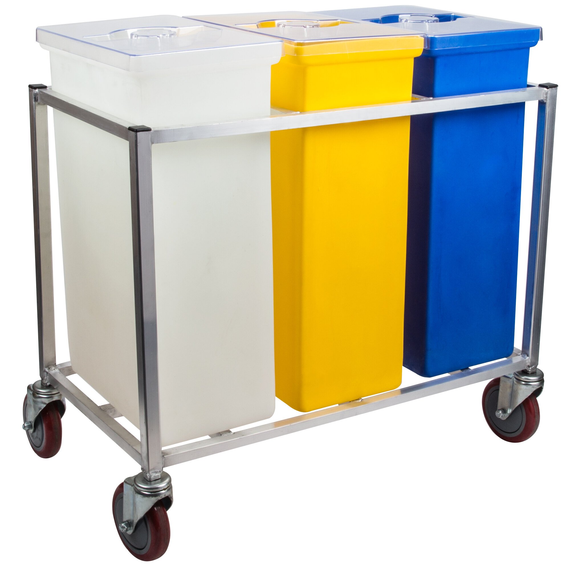 Winholt 148PIB 30 Gallon / 480 Cup Mobile Triple Ingredient Bin