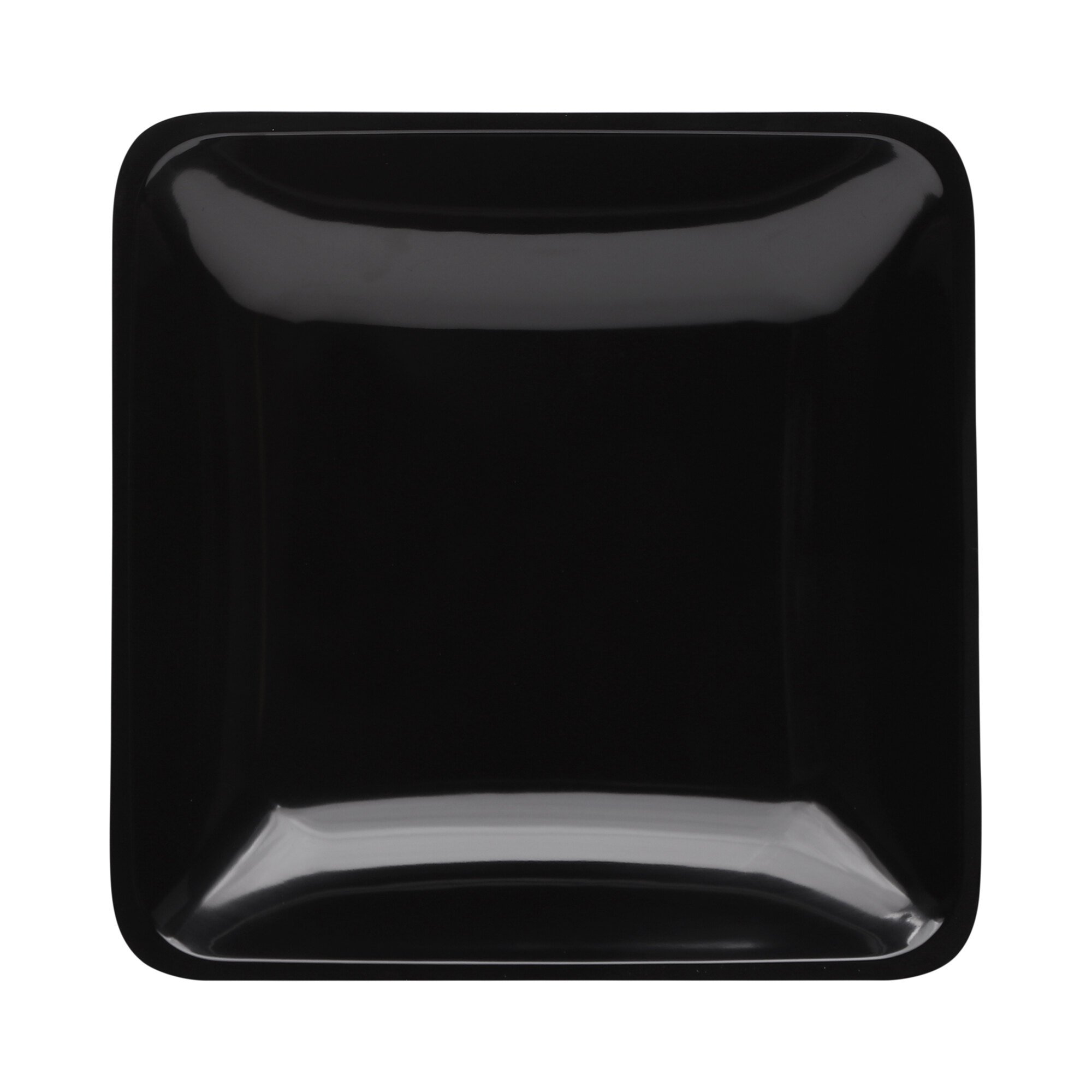 Elite Global Solutions M10SQ Belize Black 2.25 Qt. Square Melamine Bowl