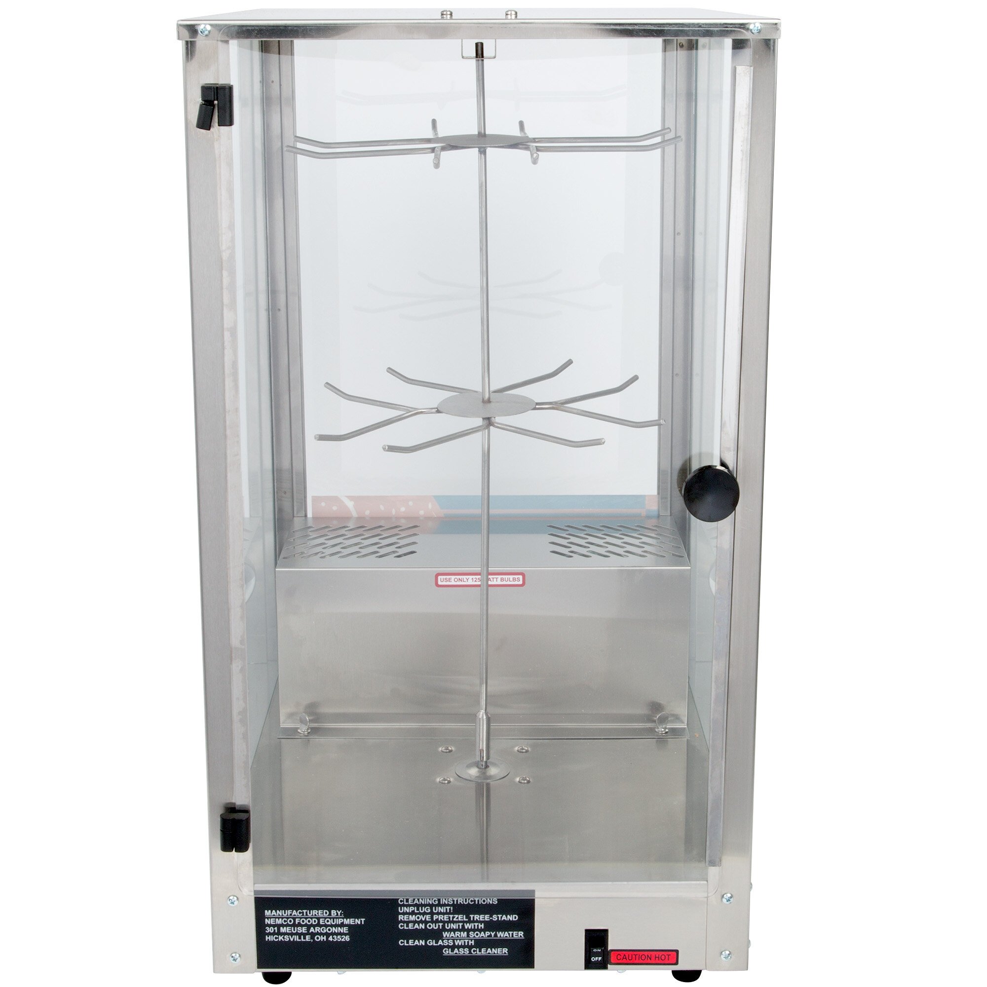 Nemco 6403 Pretzel Warmer - Revolving/Dual Rack - 120V